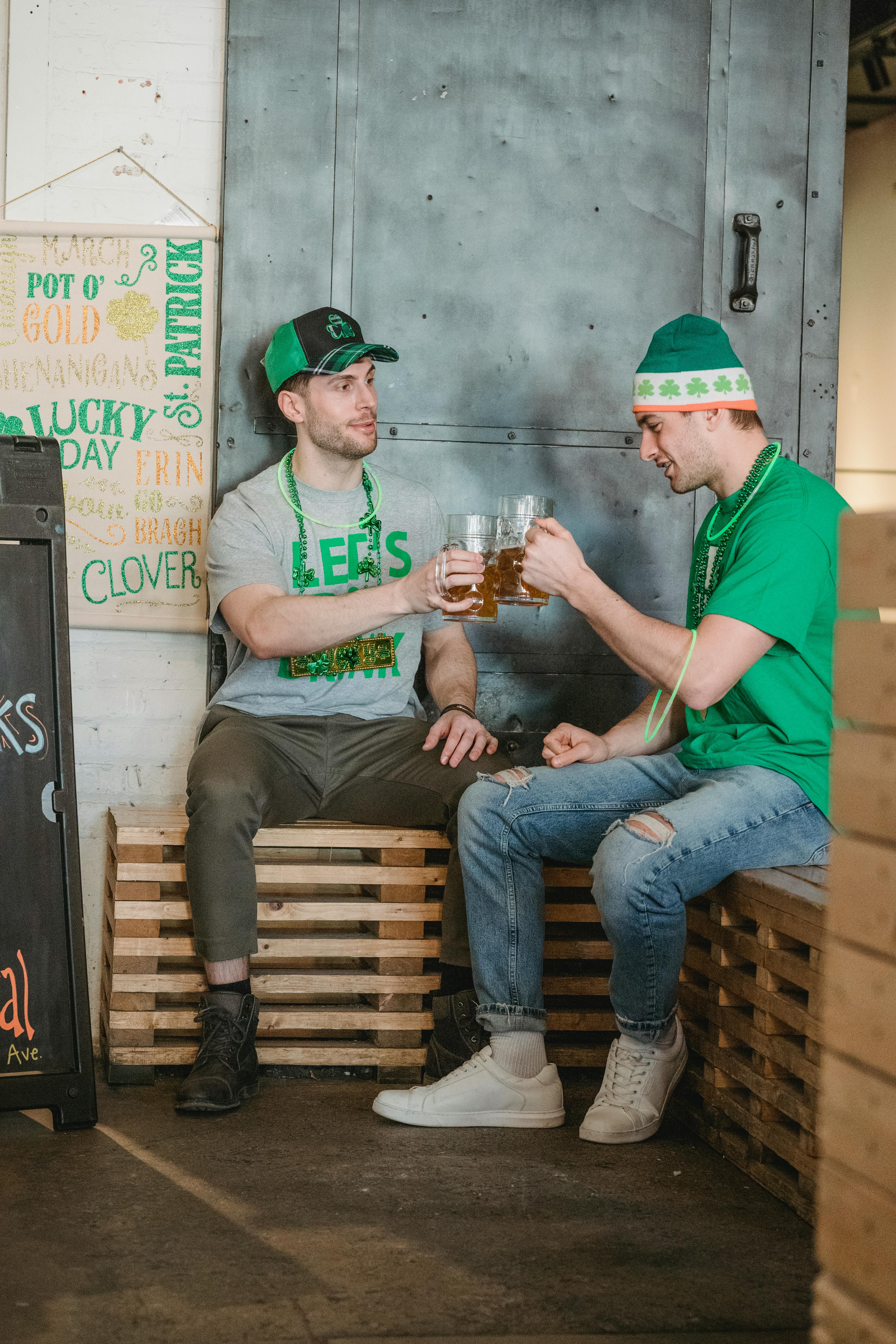 A Two Men Cheers Together · Free Stock Photo