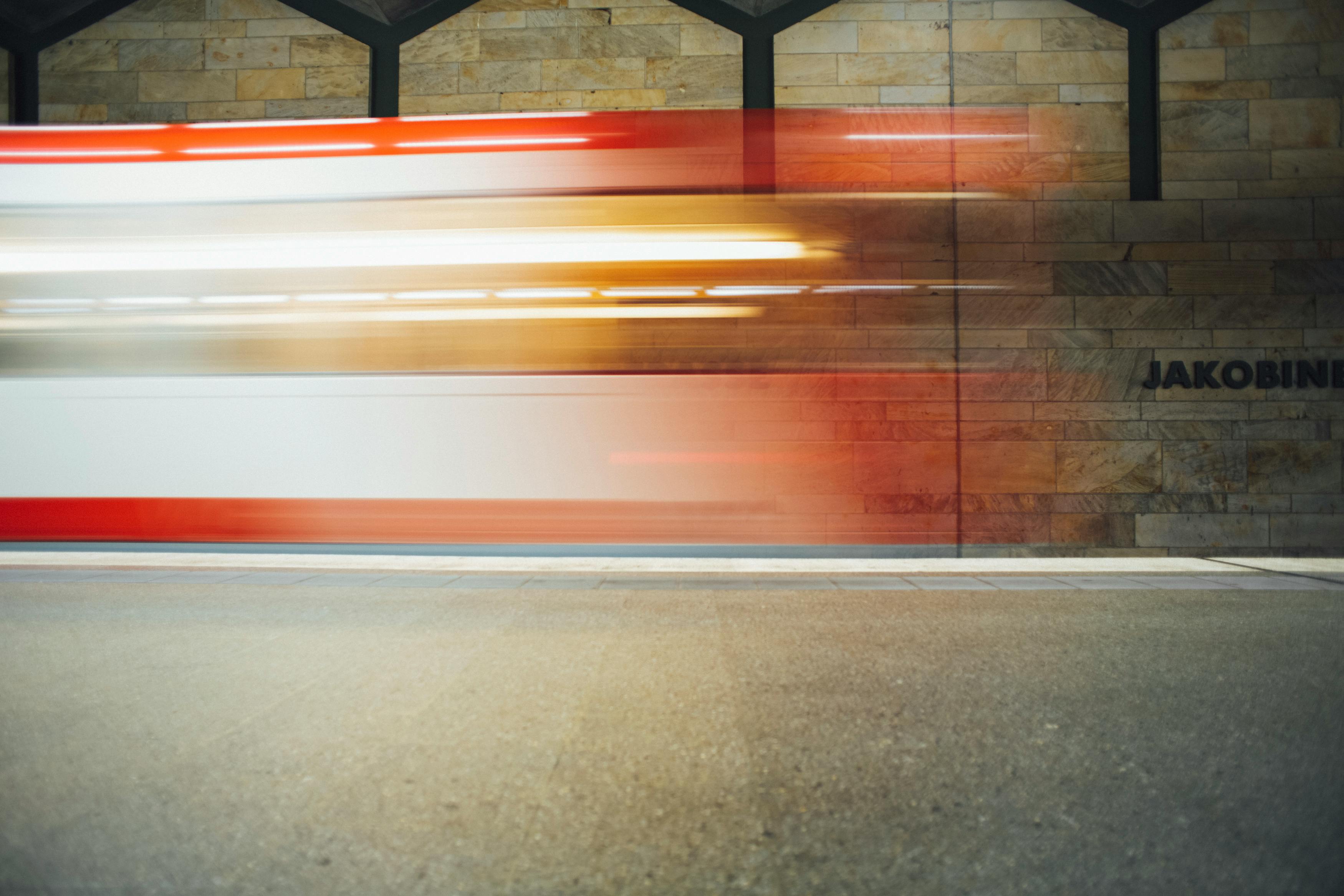 Photo of a Passing Train · Free Stock Photo