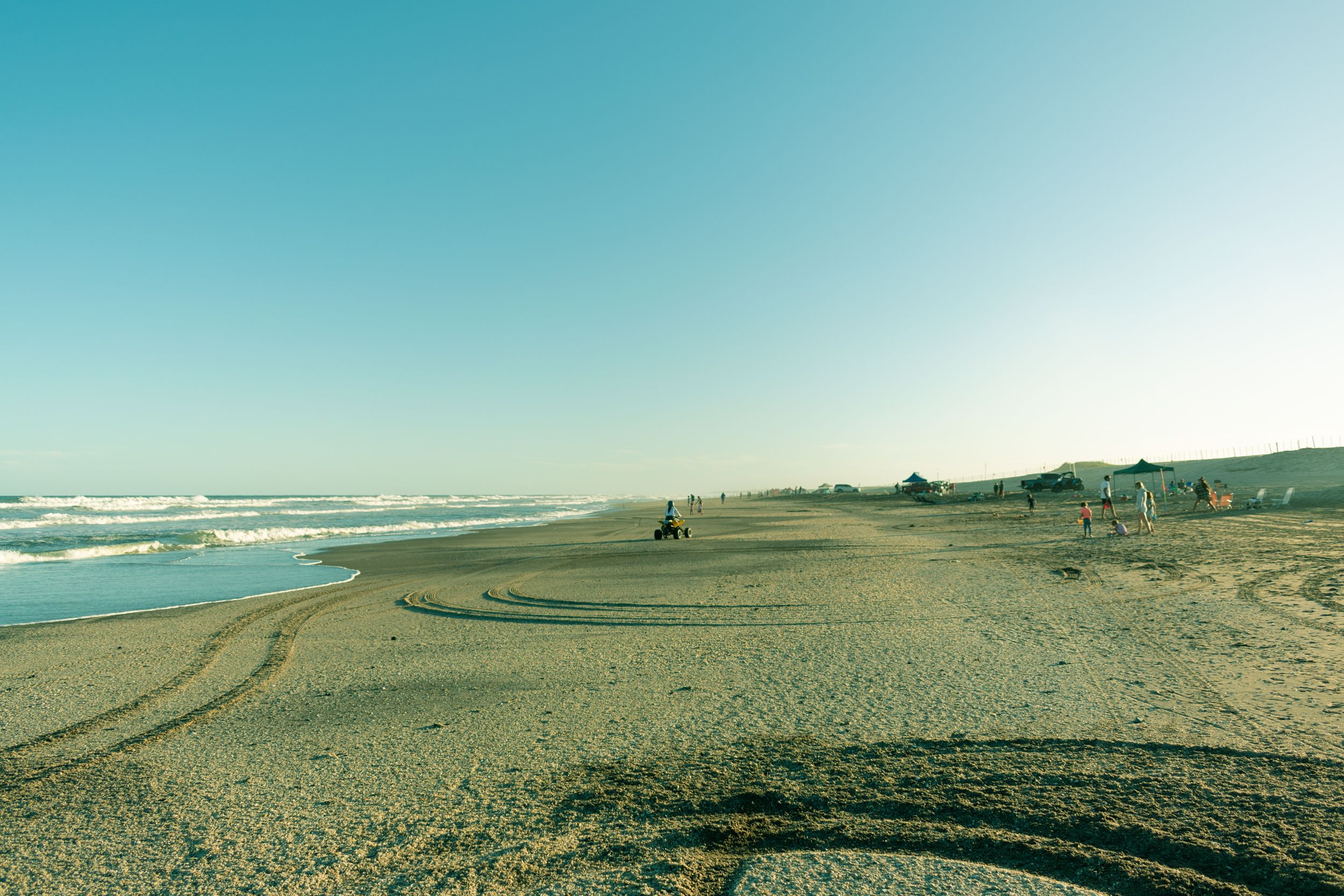 People Walking on the Beach Sand · Free Stock Photo