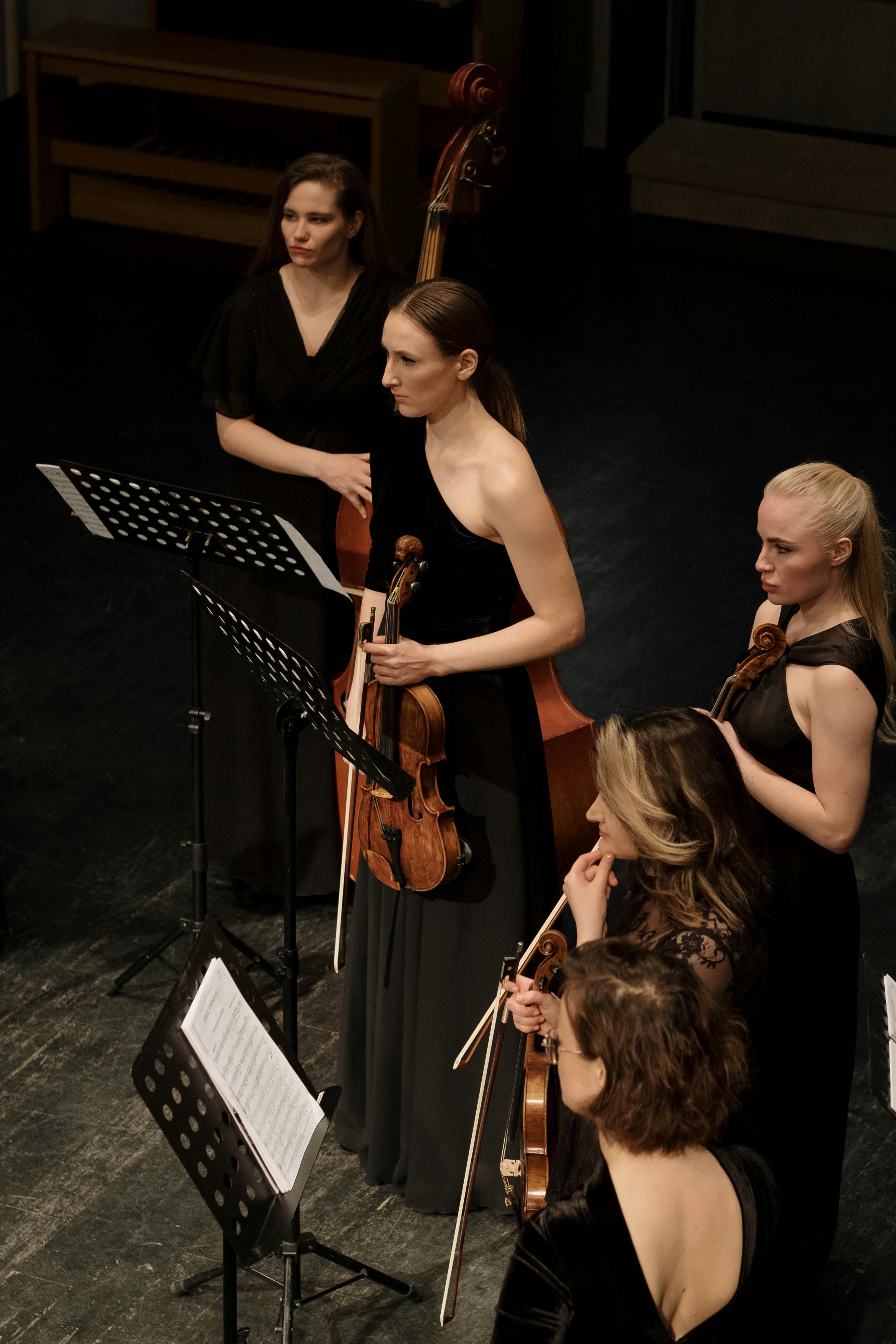 3 Women Playing Musical Instruments · Free Stock Photo