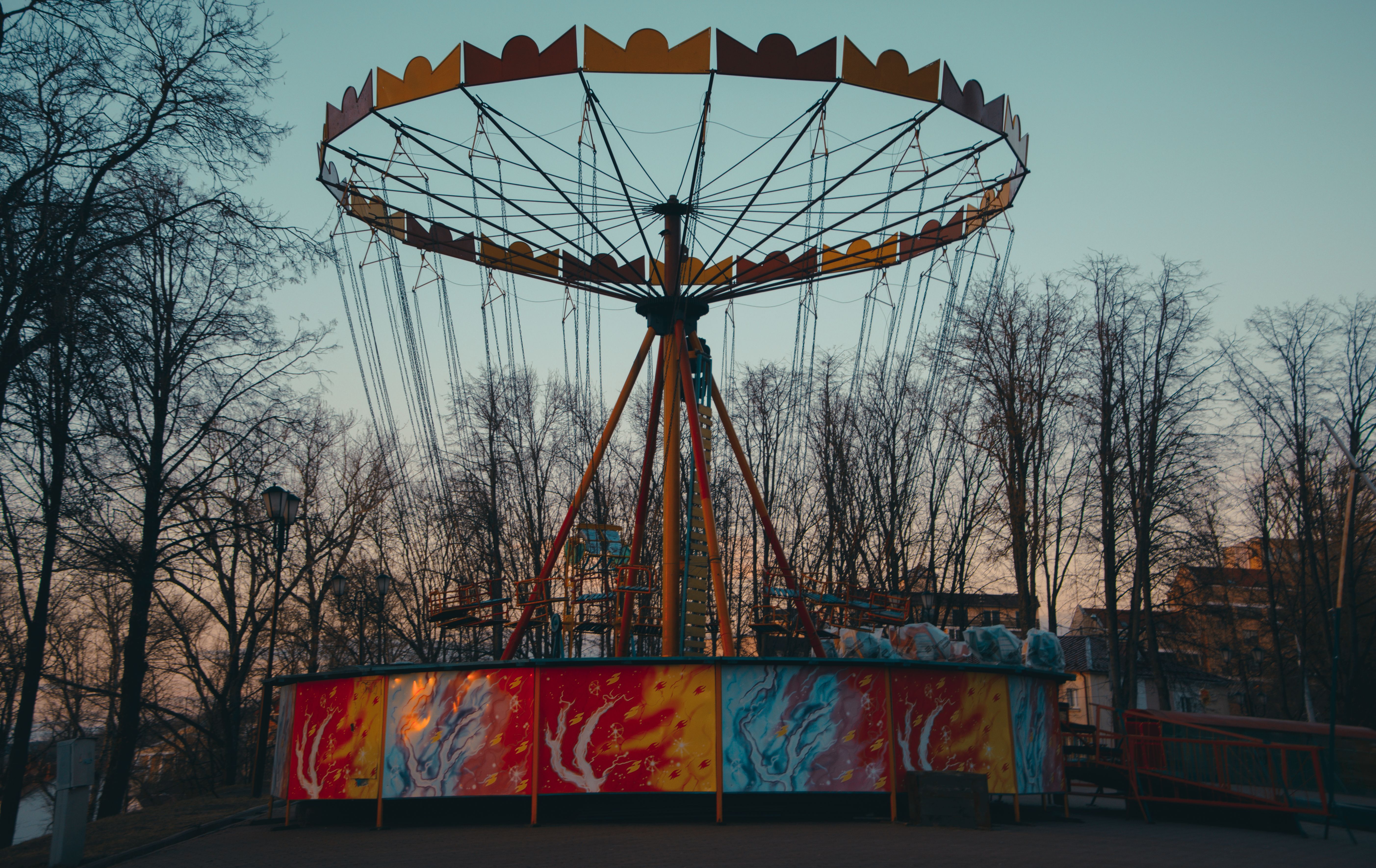 Skyflyer during Sunset · Free Stock Photo