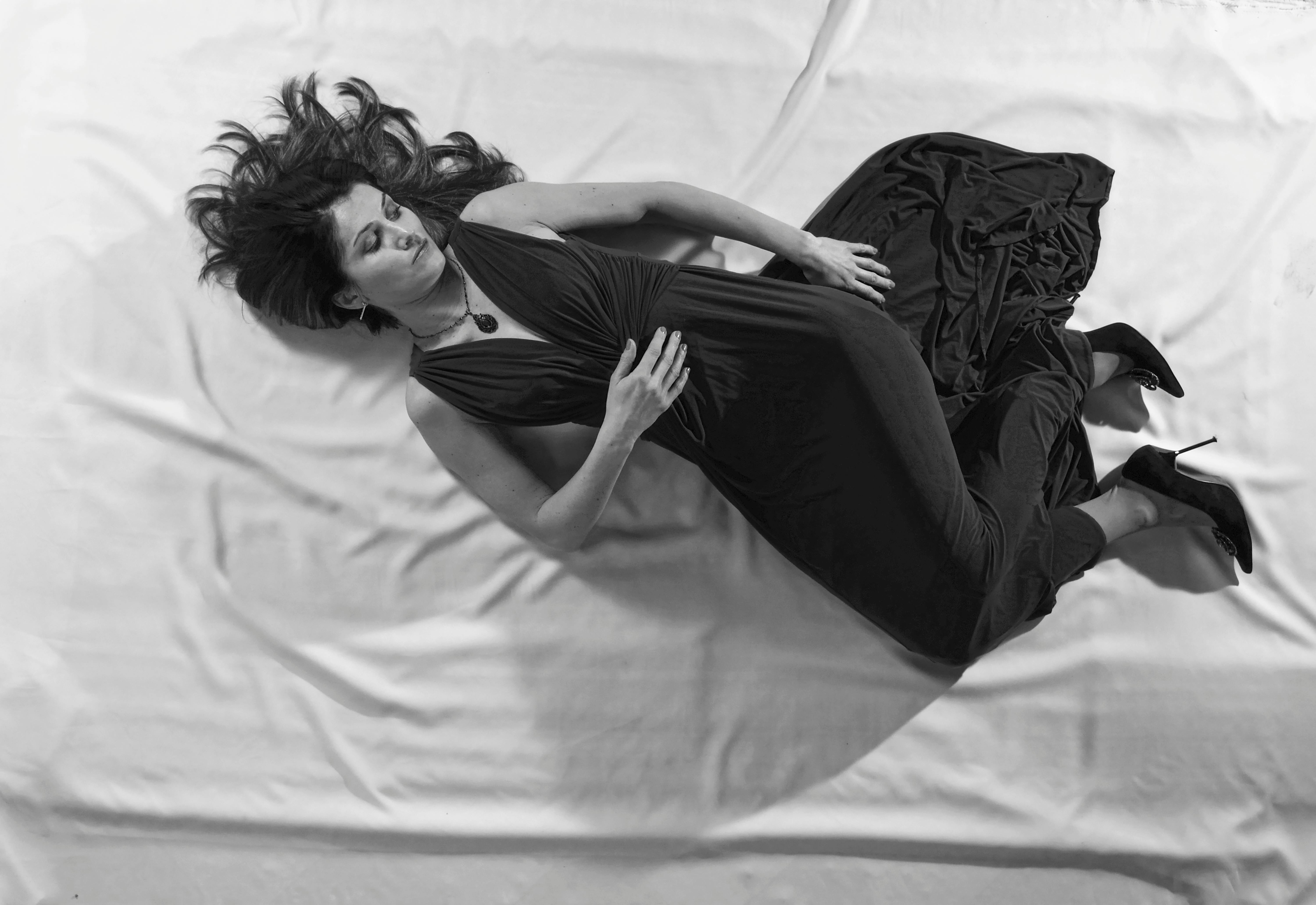 Overhead Shot of Two Beautiful Woman Looking at Camera · Free Stock Photo