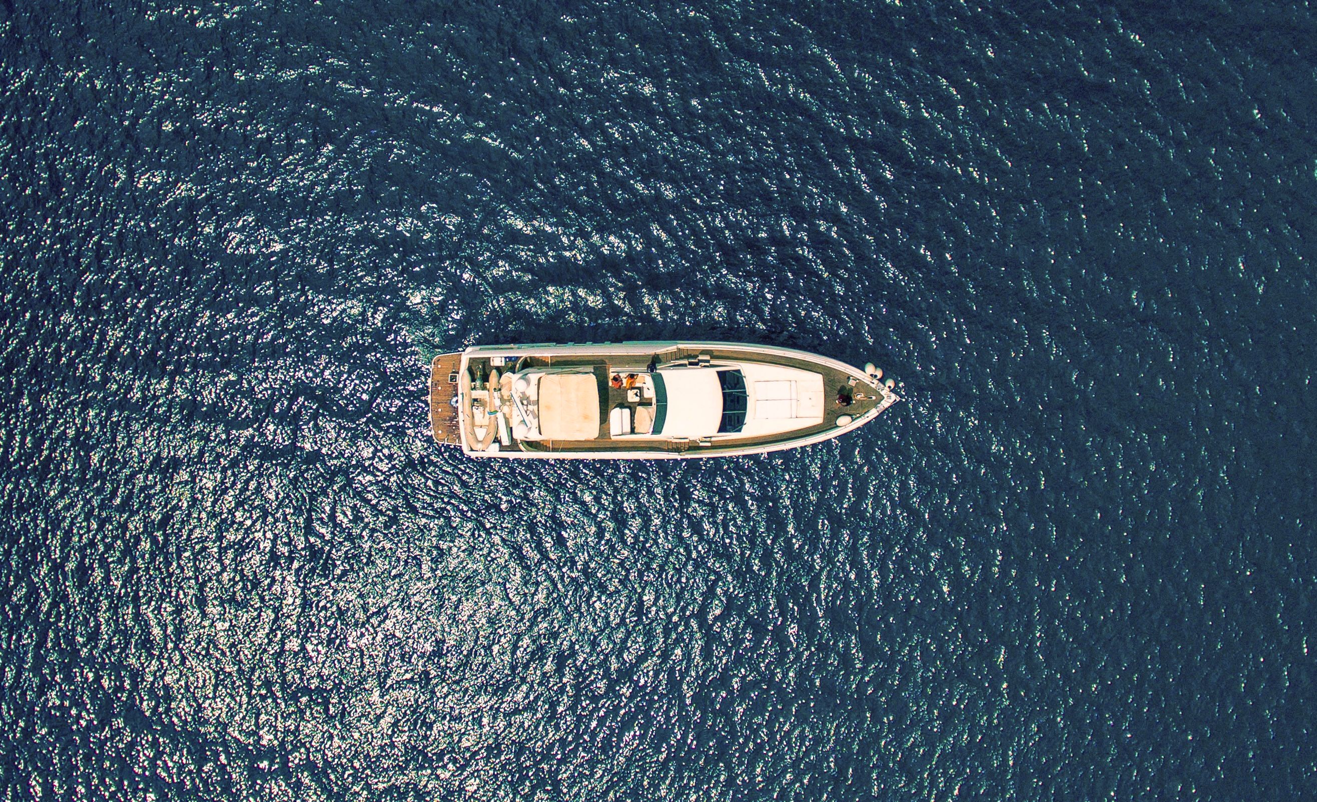 Aerial View of Ship on Body of Water · Free Stock Photo