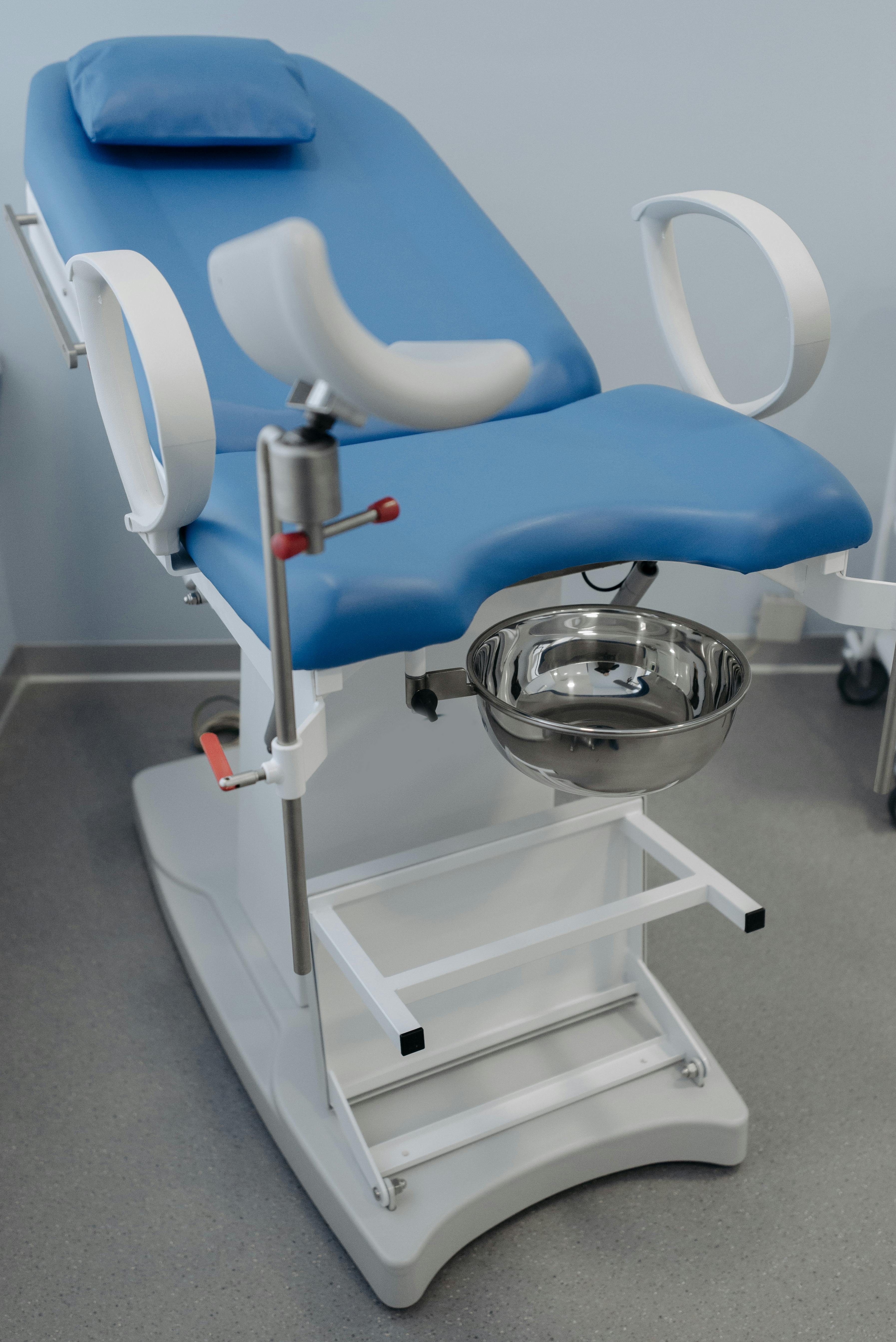 A Blue Gynecological Chair · Free Stock Photo