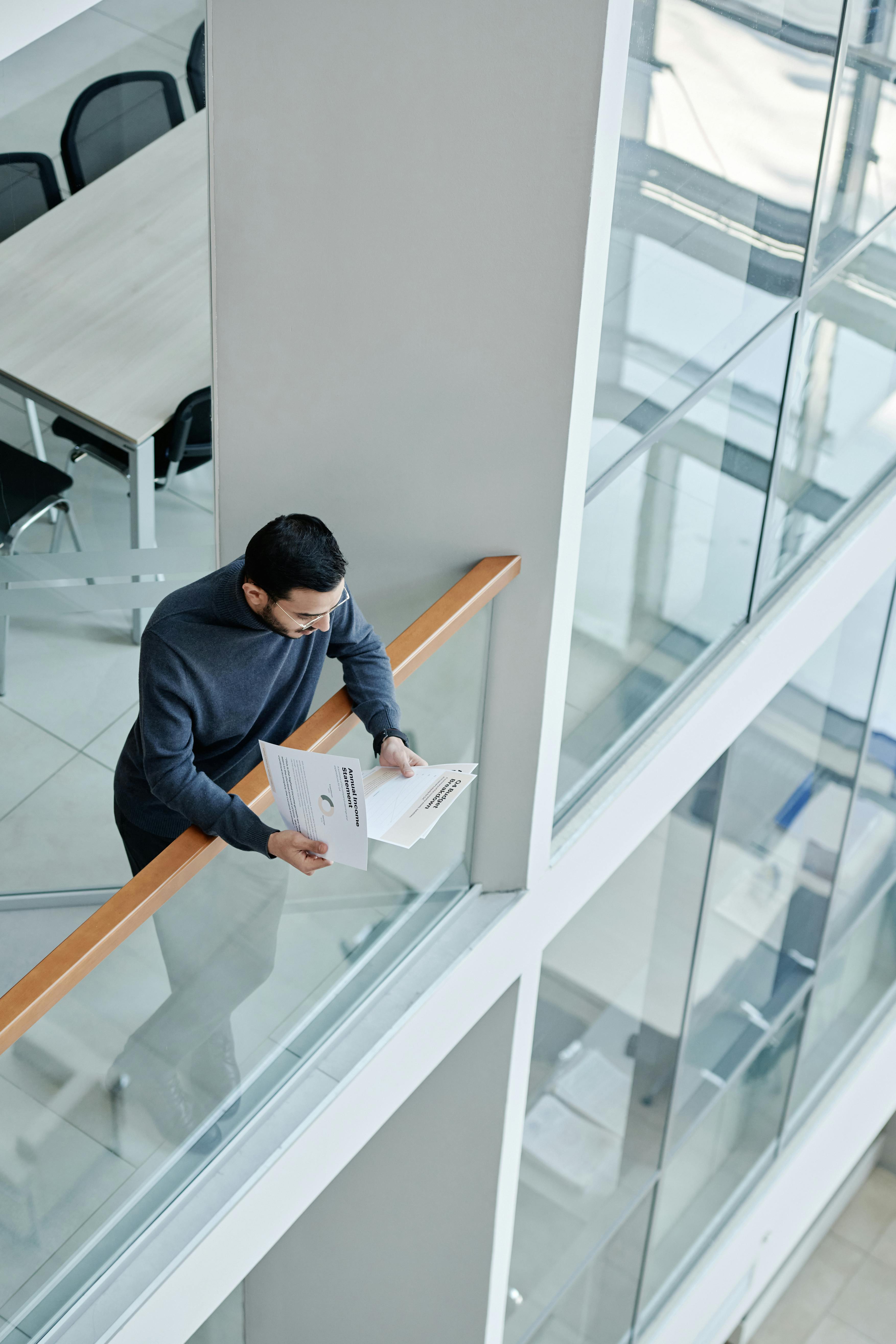 A Man Reading the Documents · Free Stock Photo