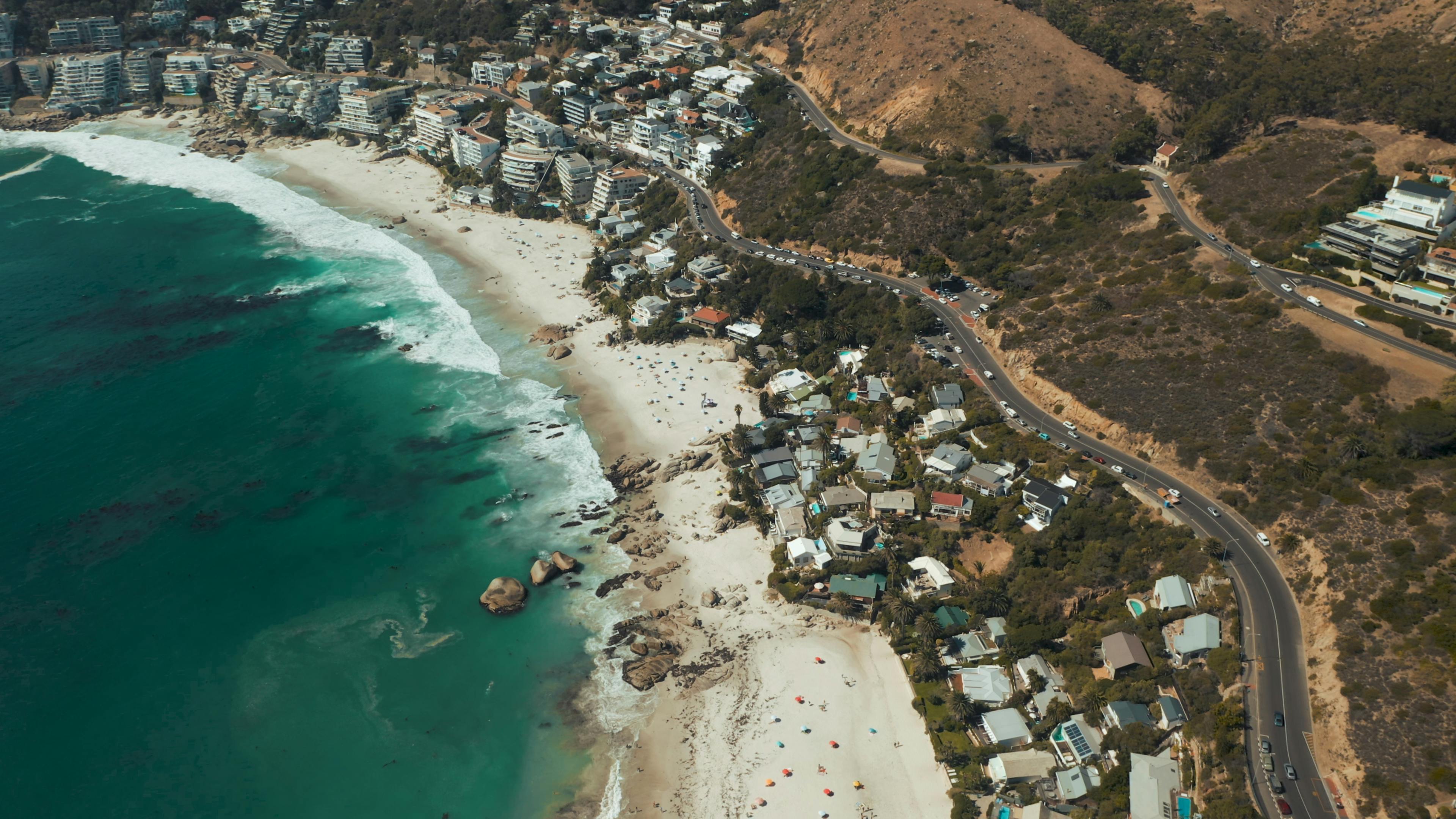 Aerial View of City Near the Ocean · Free Stock Photo