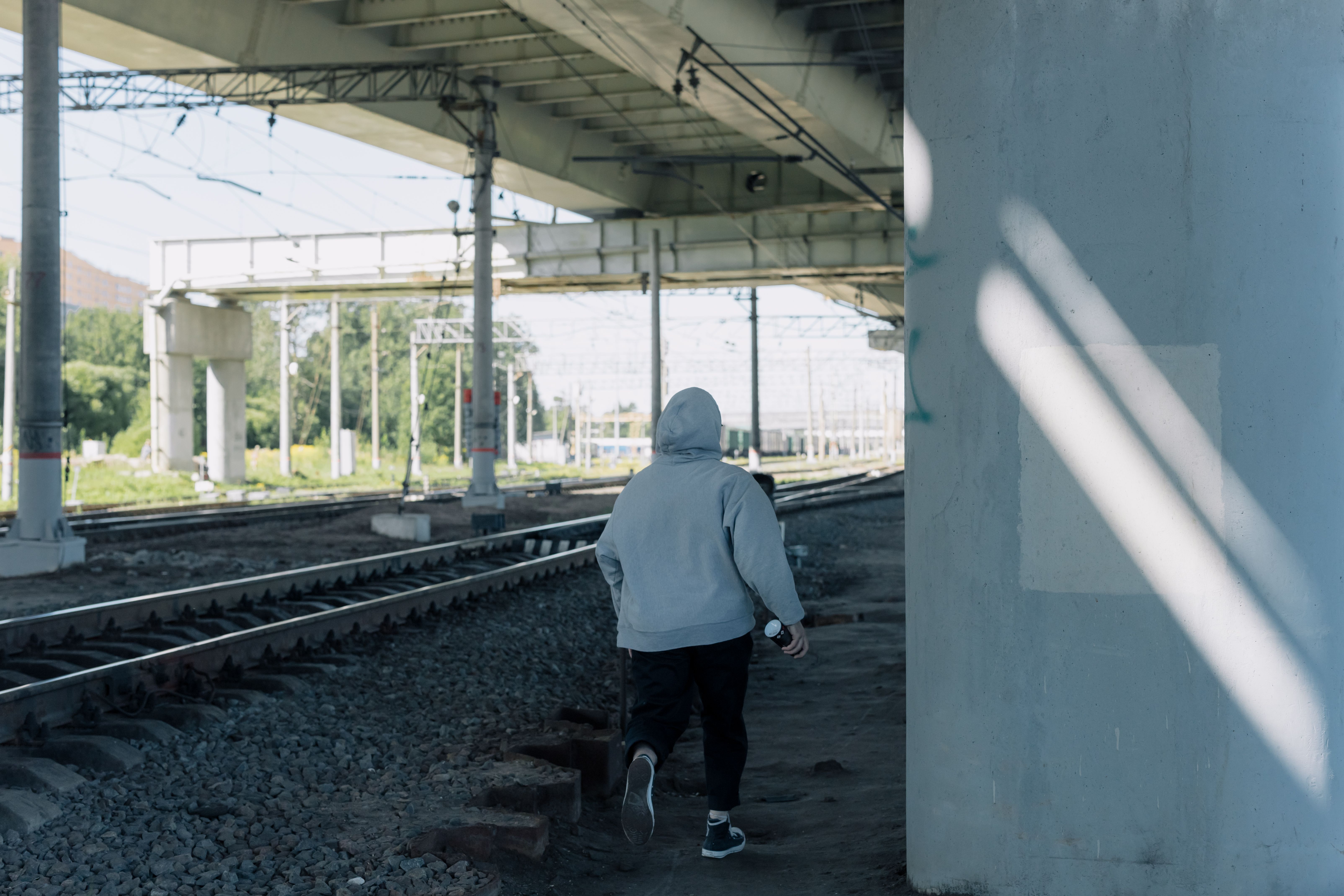 Back View of a Running Man · Free Stock Photo