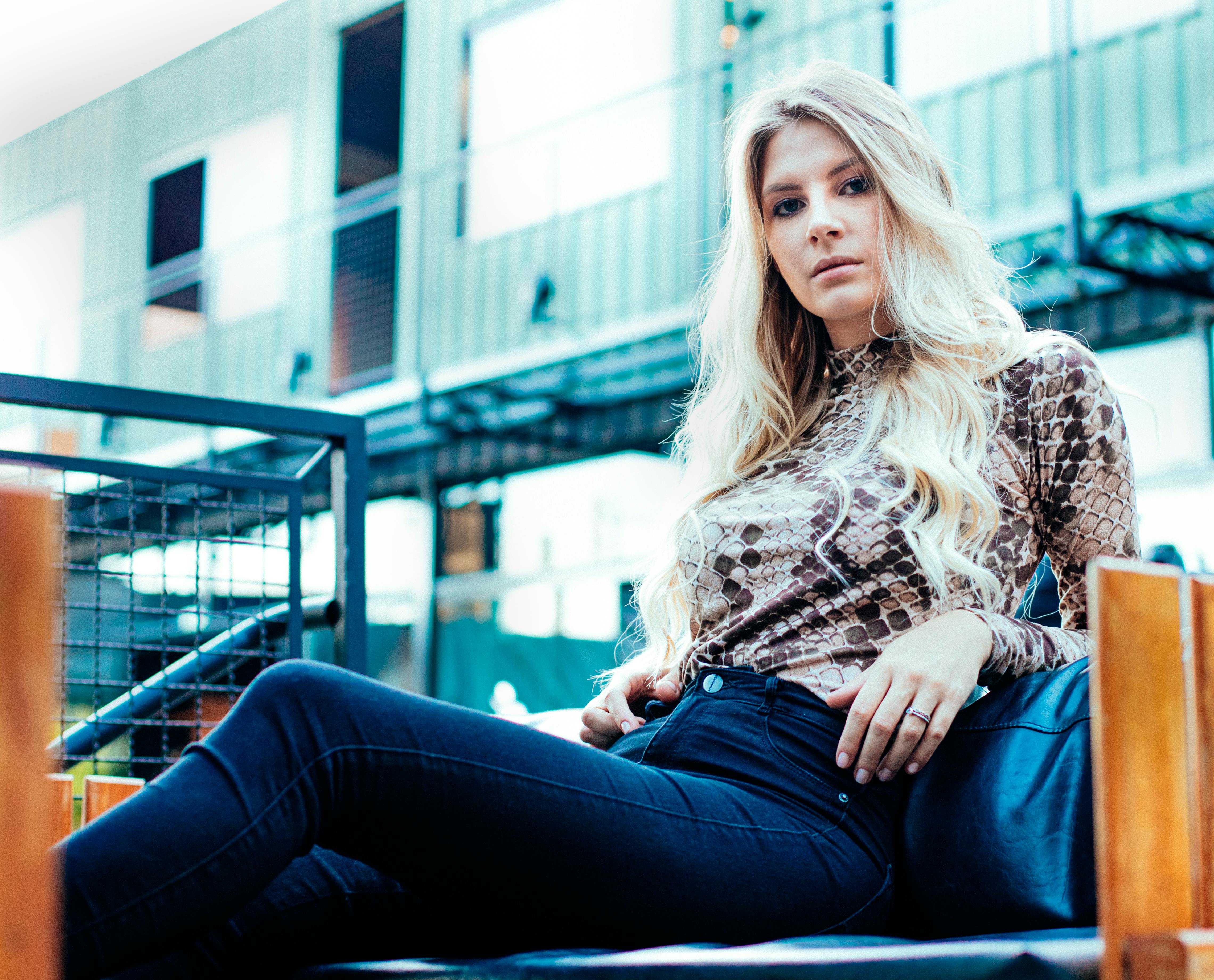 A Person with Blood Stain on Her Chin · Free Stock Photo