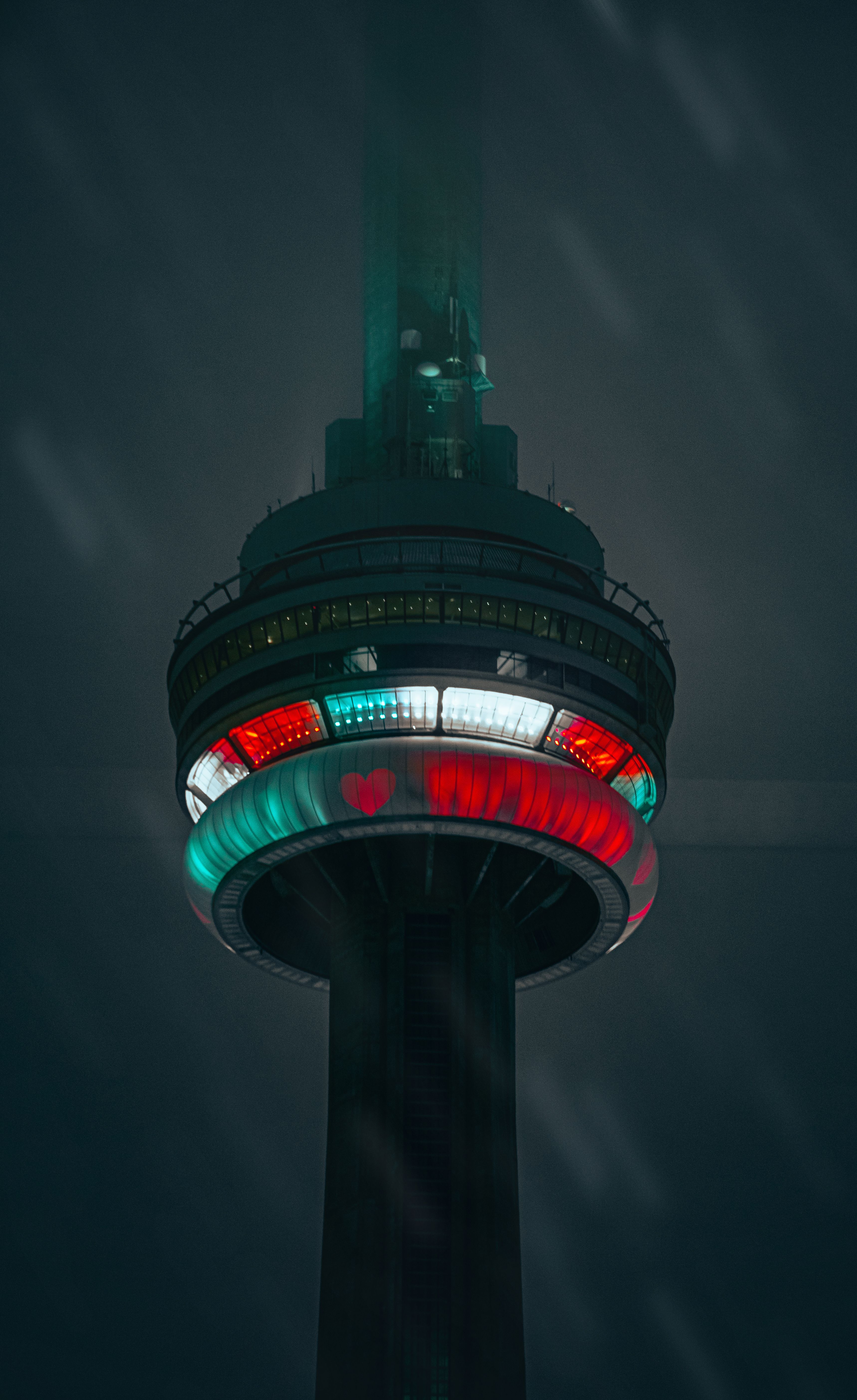 Multi Colored Tower during Night Time · Free Stock Photo
