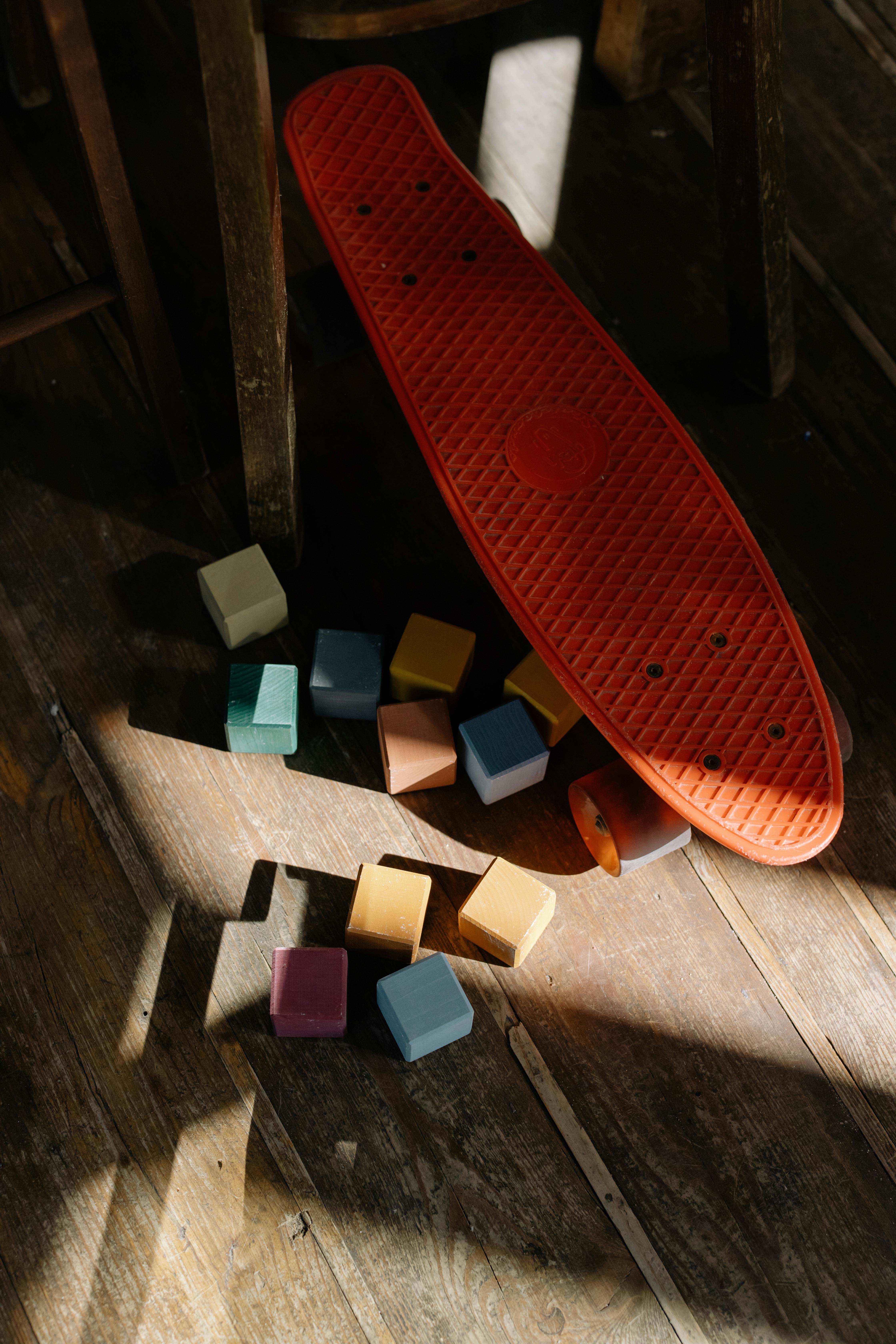 Penny Board and Wooden Blocks · Free Stock Photo