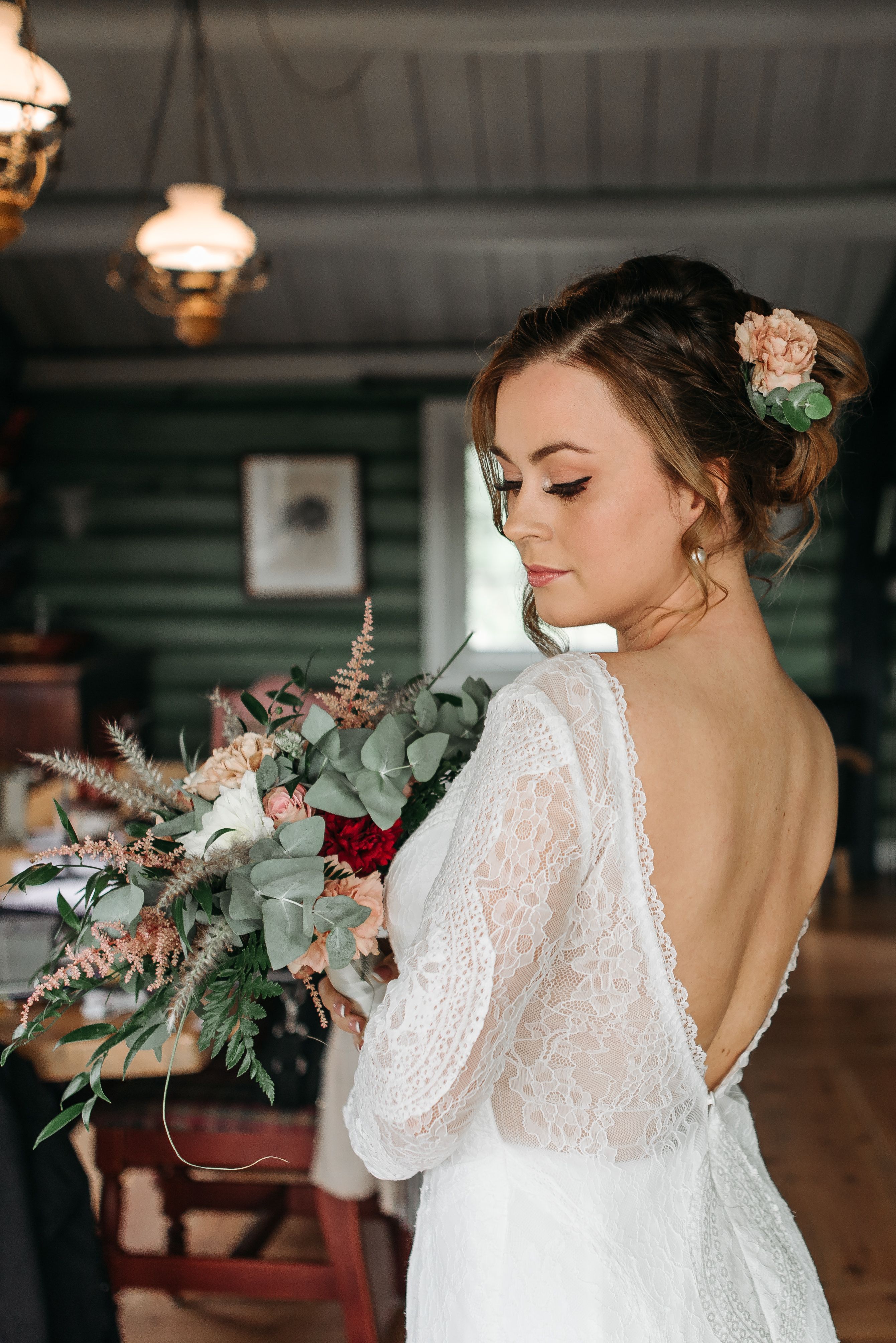 Beautiful Woman Wearing Bridal Gown · Free Stock Photo