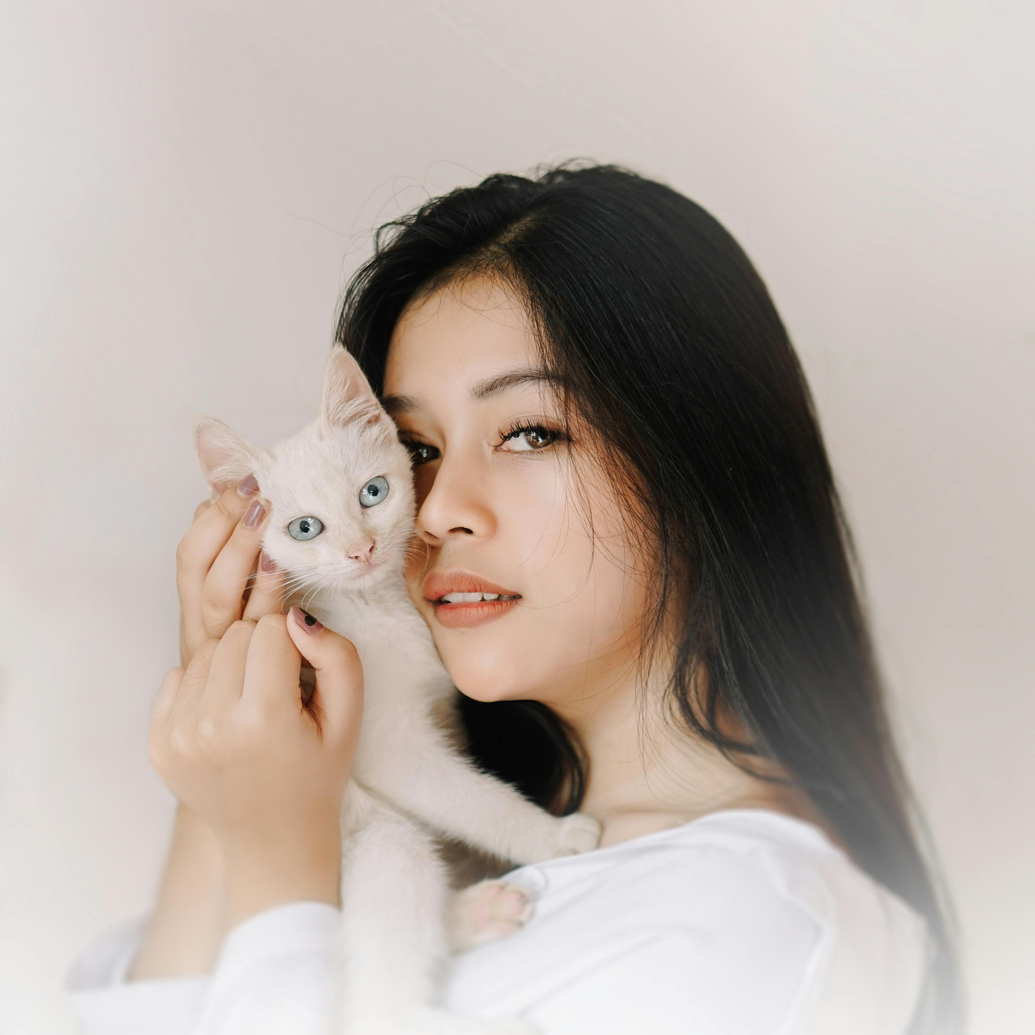 Portrait of Woman in Cat Costume in Blur · Free Stock Photo