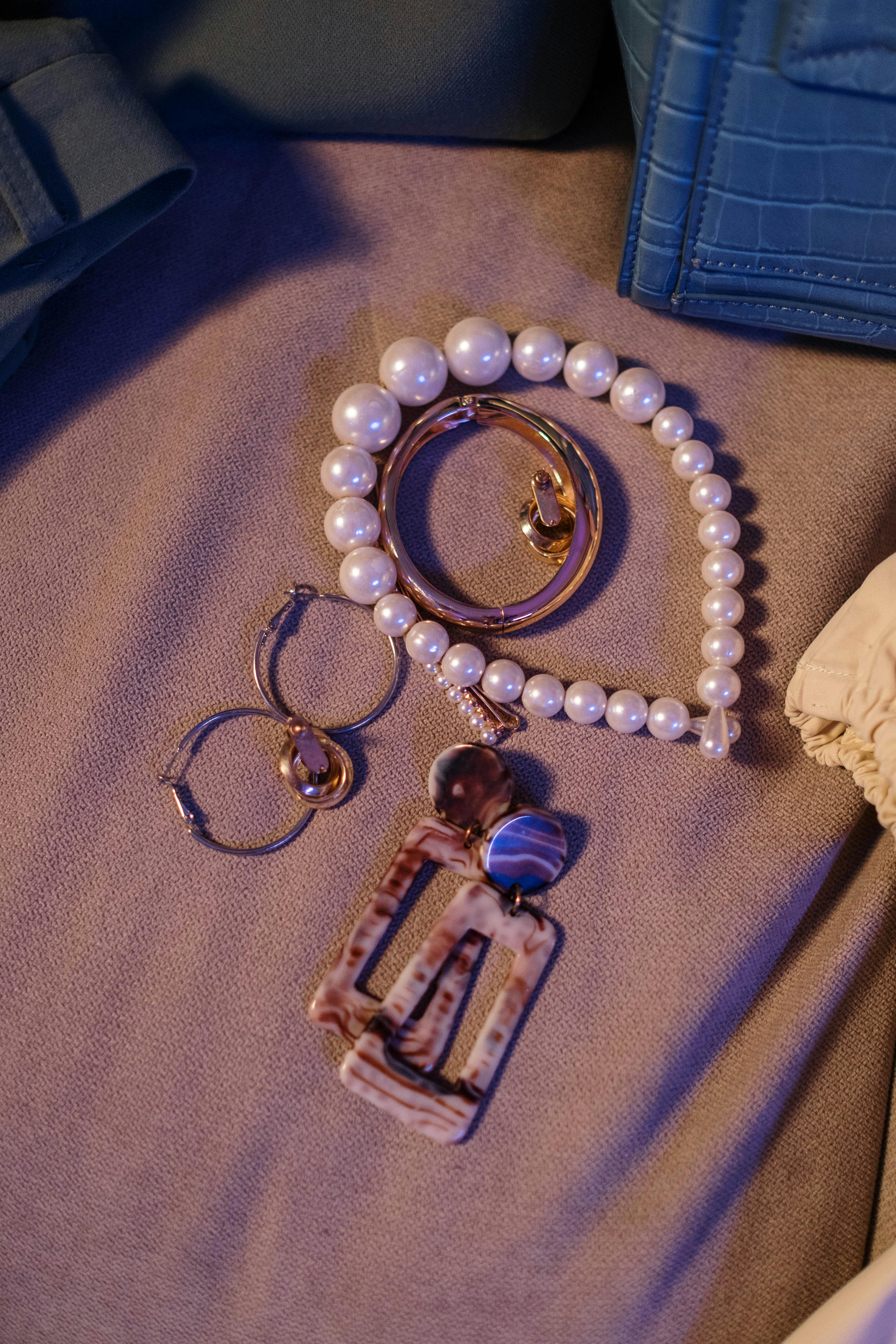 Jewelry on a Blanket · Free Stock Photo