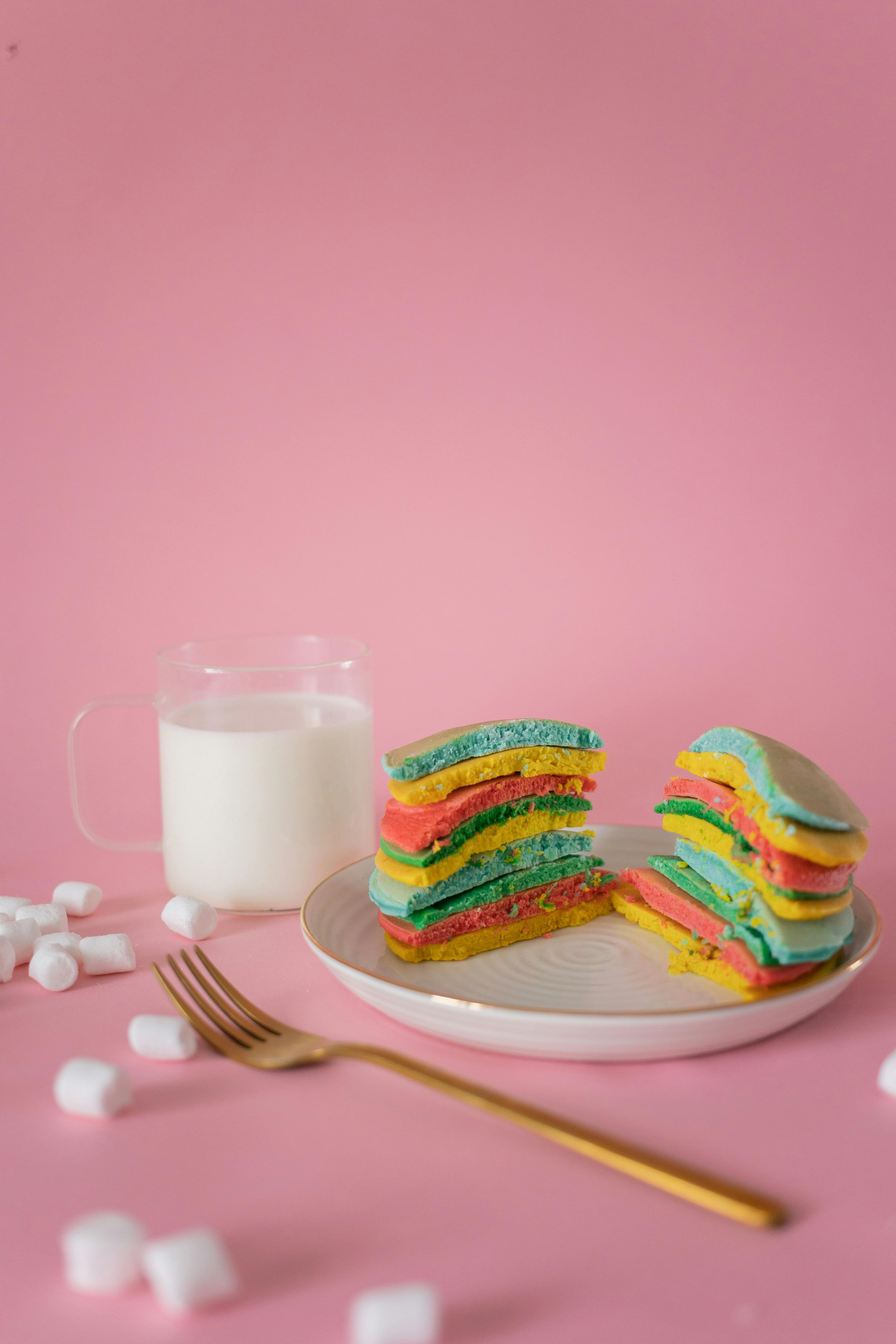A Stack of Colorful Pancakes · Free Stock Photo