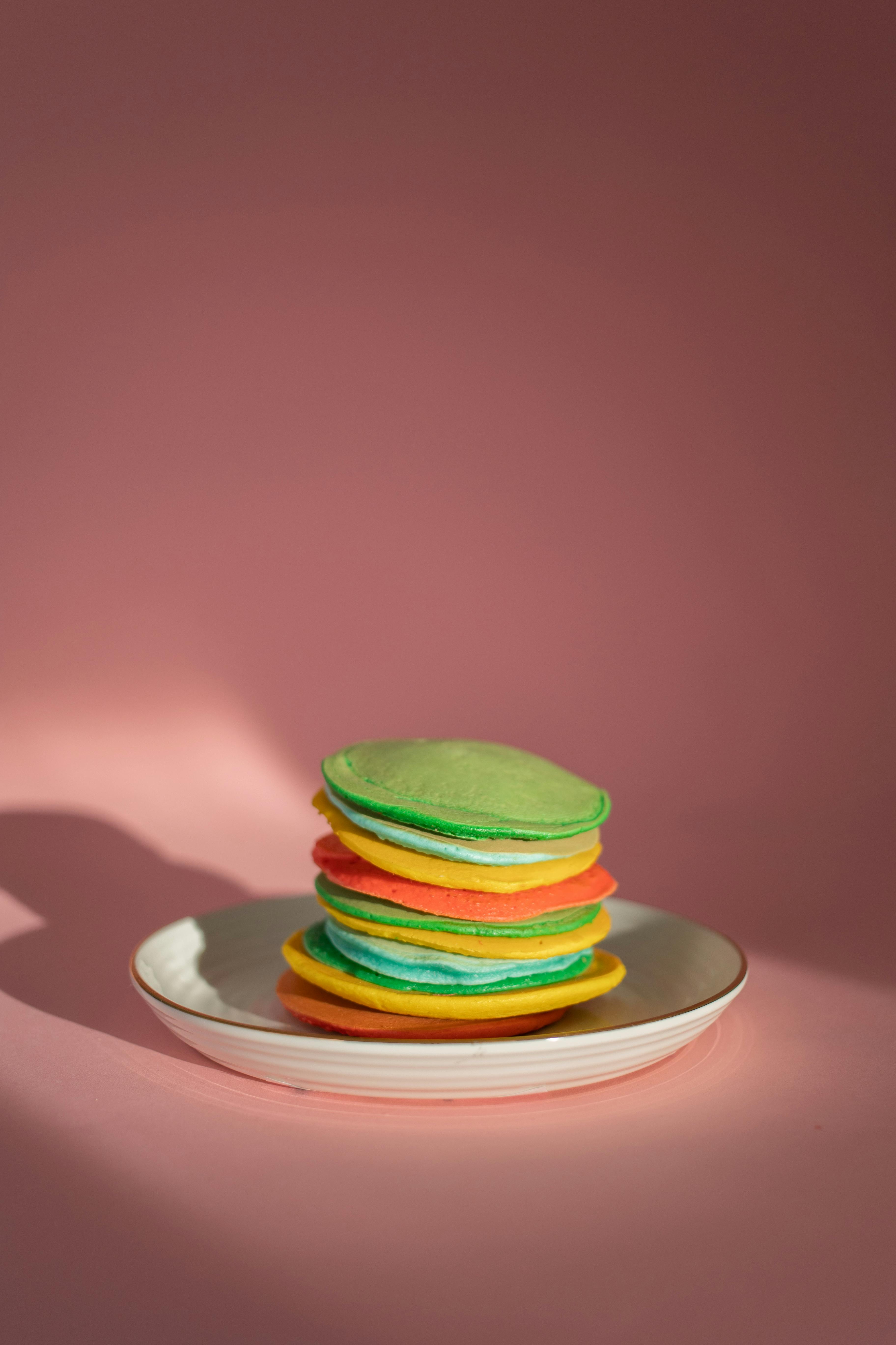 A Colorful Pancake Stack · Free Stock Photo