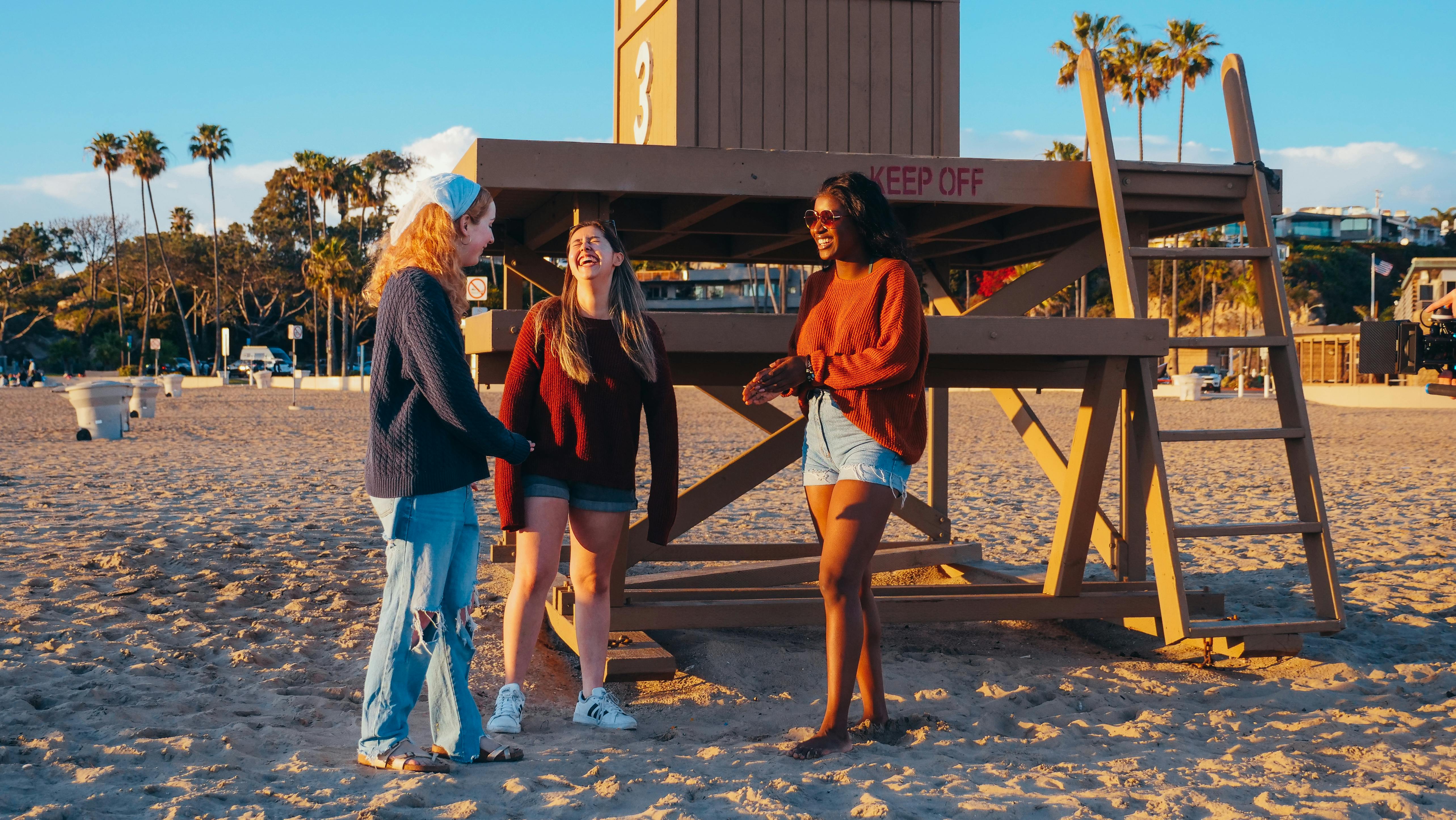 Three Women Bursting Out Laughing · Free Stock Photo