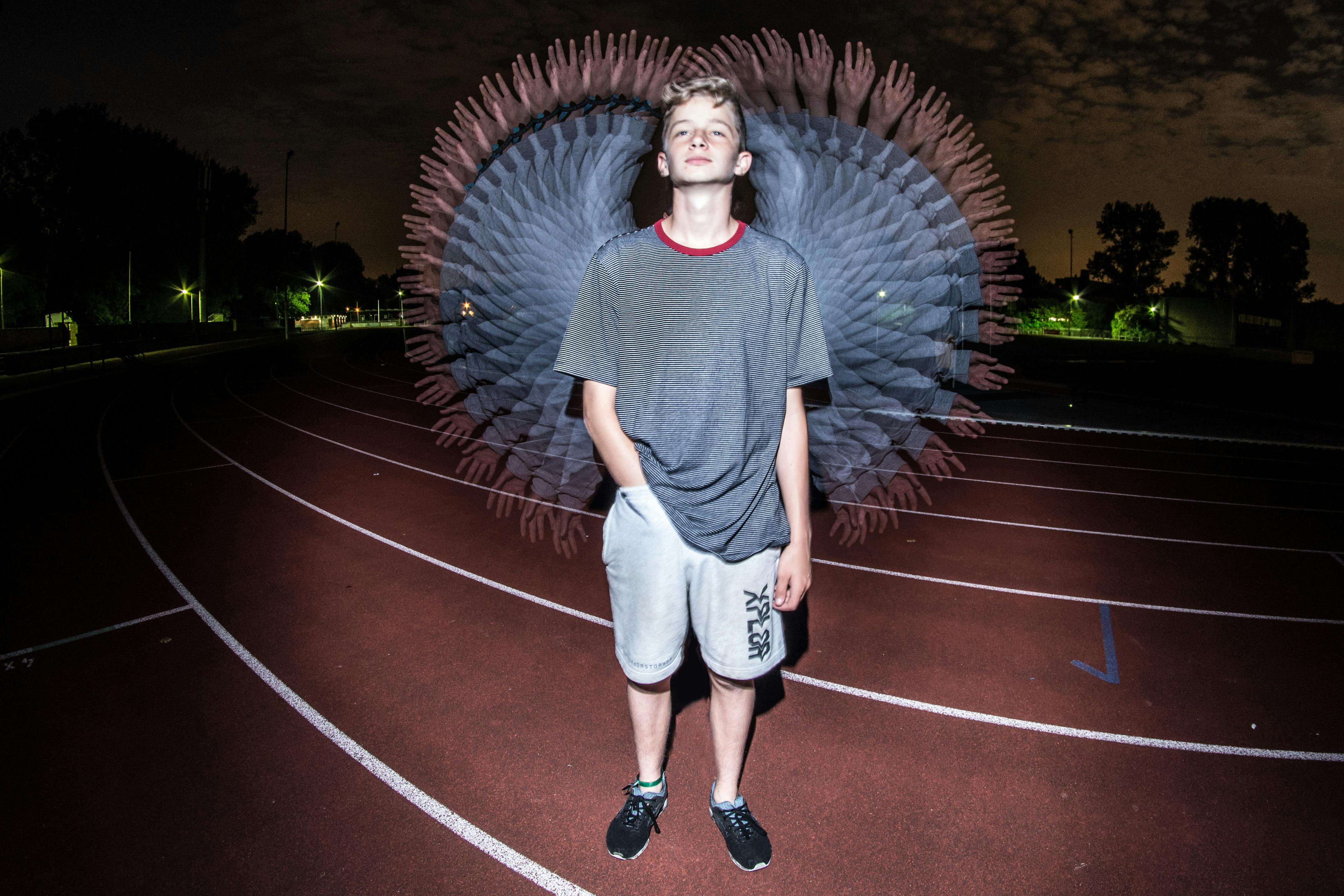 Free stock photo of angel, flash, night