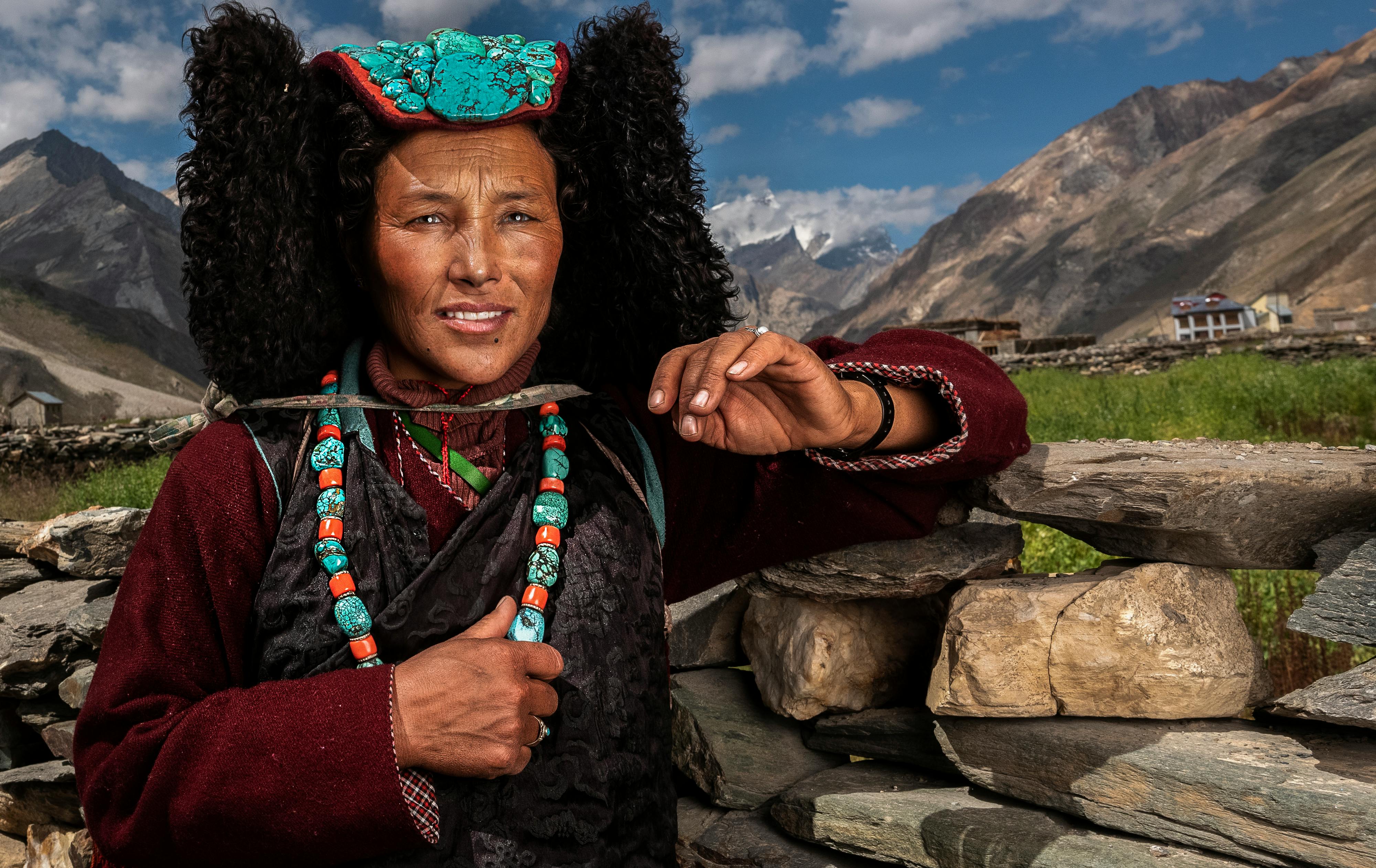 Two Men Wearing Red Tribal Clothing · Free Stock Photo