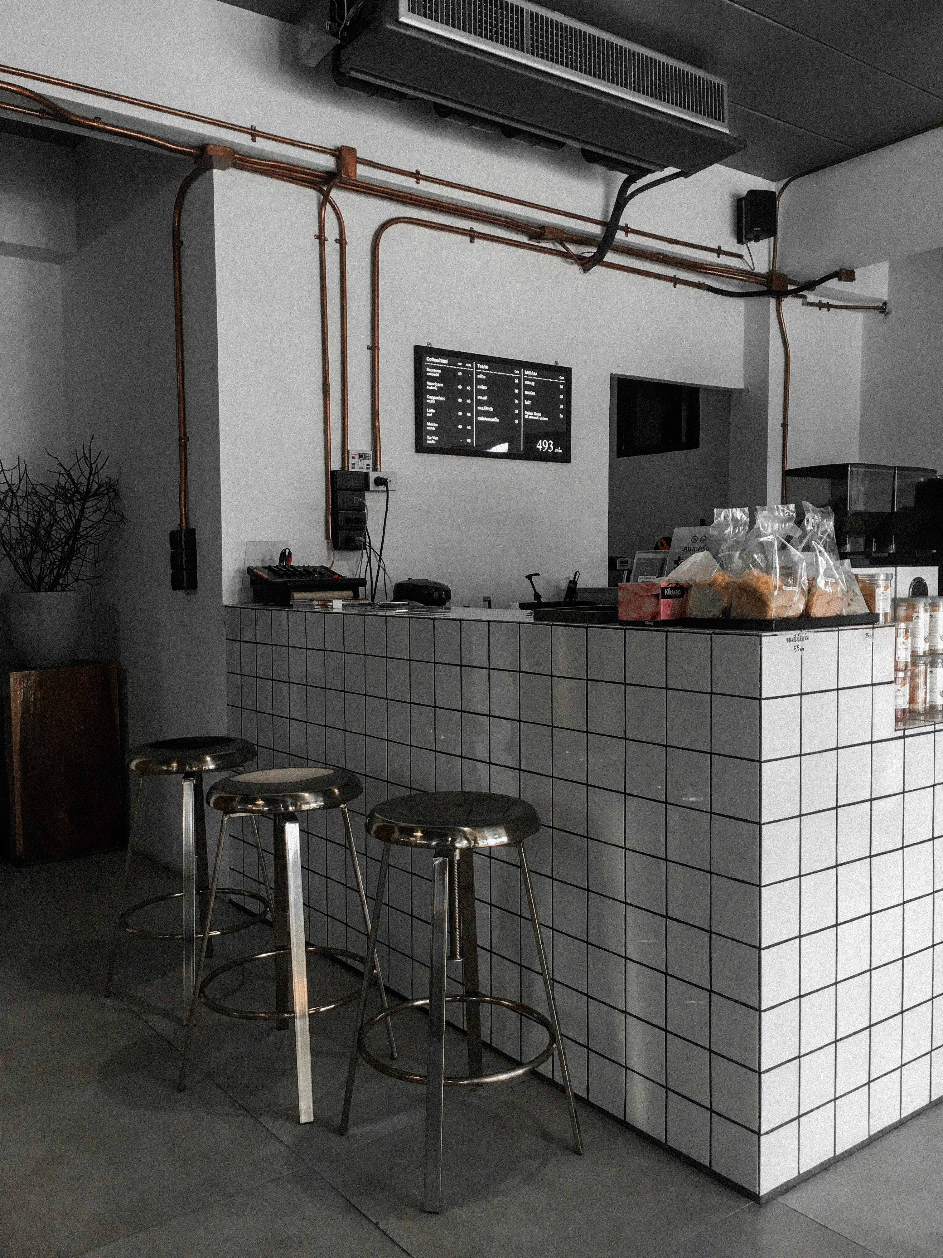 Modern Counter in a Cafe · Free Stock Photo