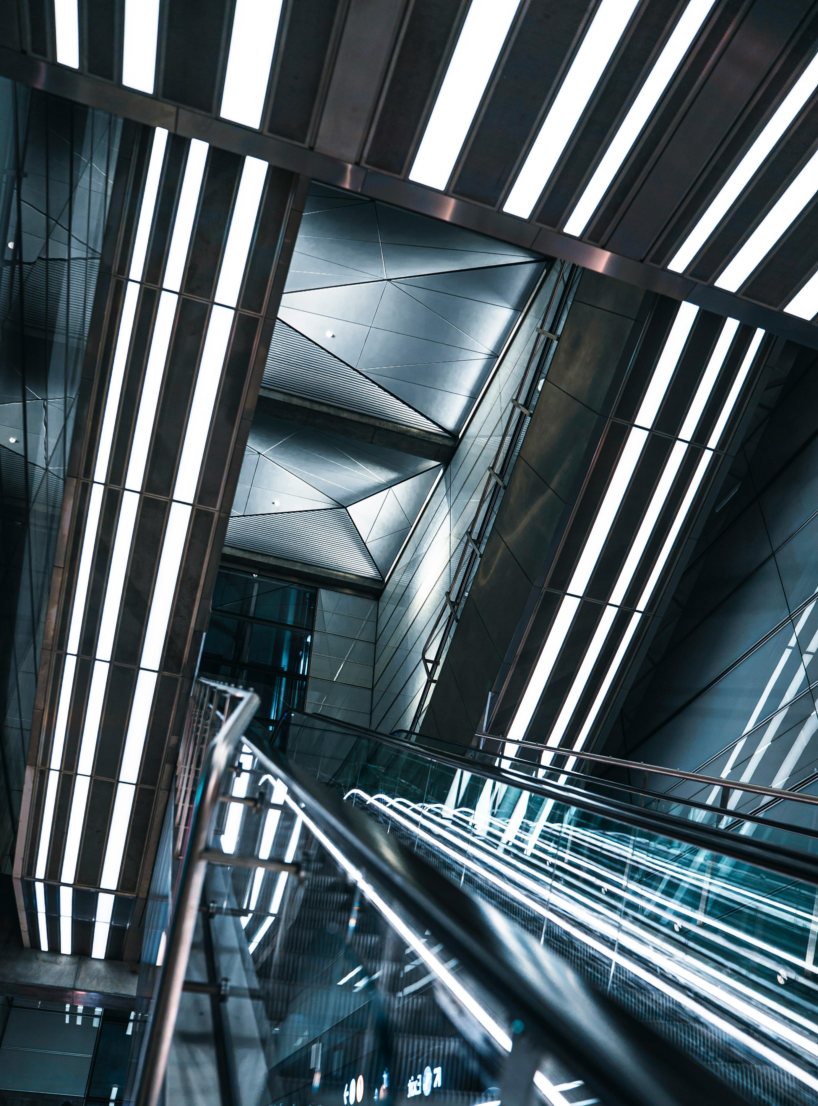 Photograph of Escalators Near Lights · Free Stock Photo