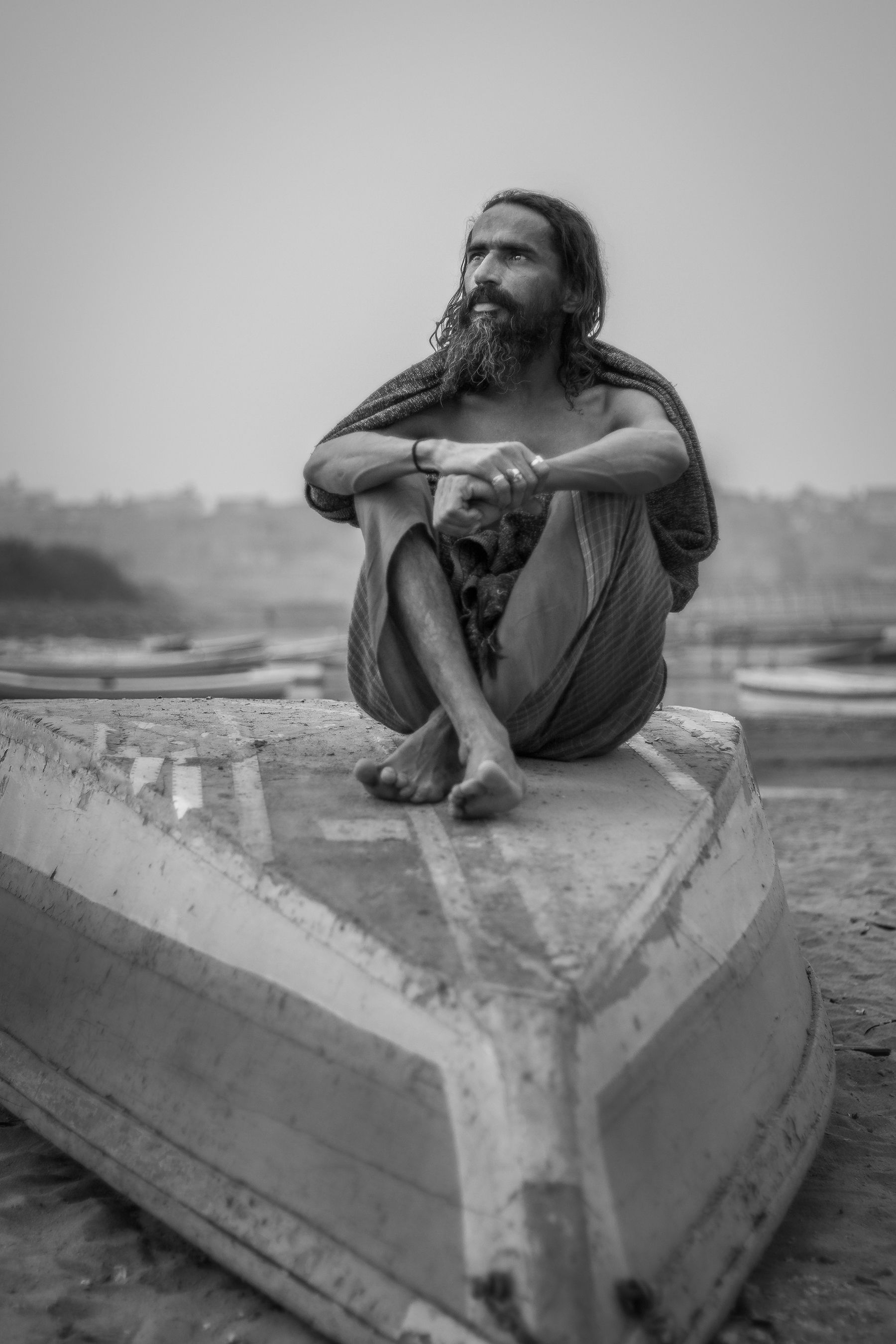 A Bearded Man Swimming in the Sea · Free Stock Photo