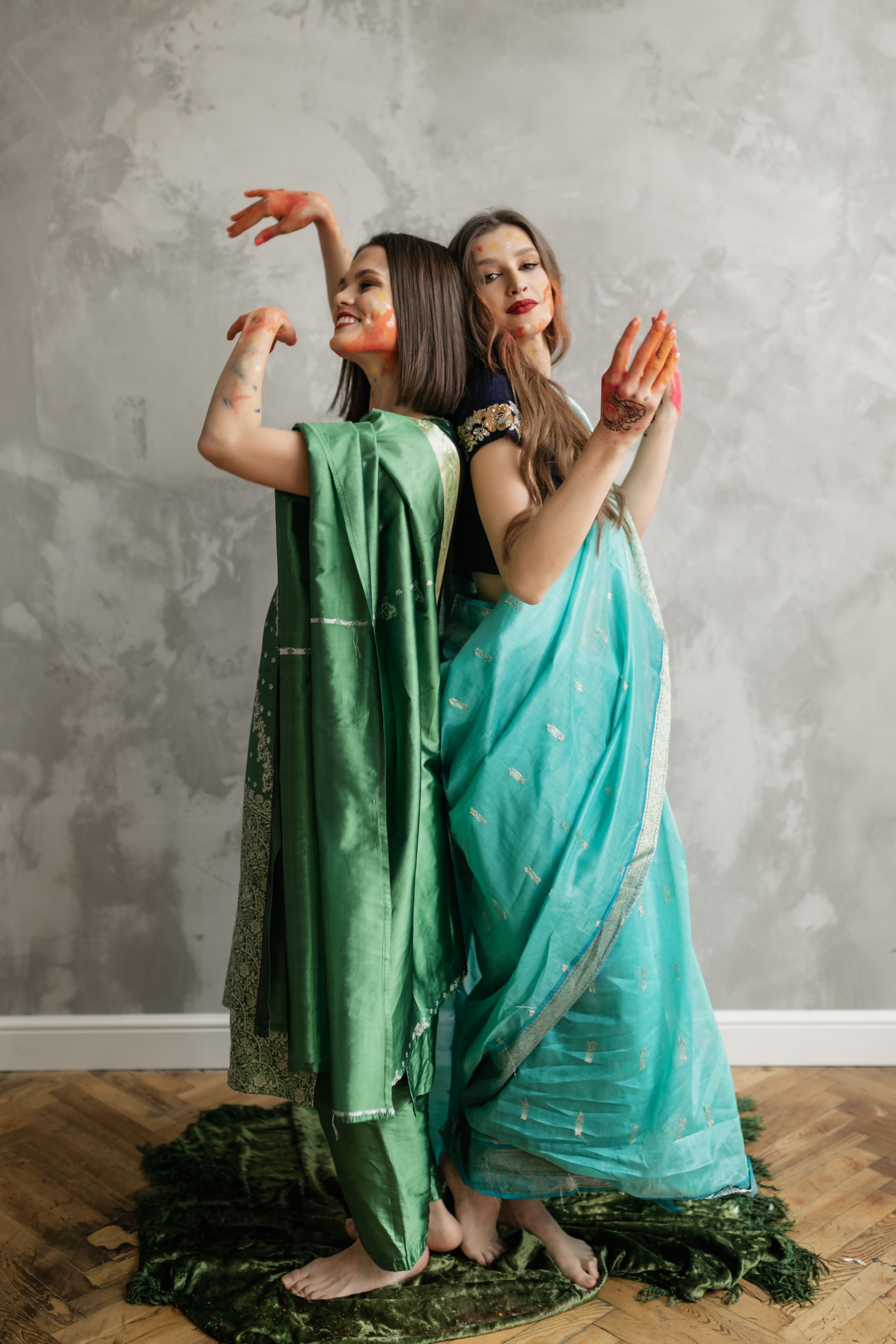 Two Women Standing Behind Each Other · Free Stock Photo