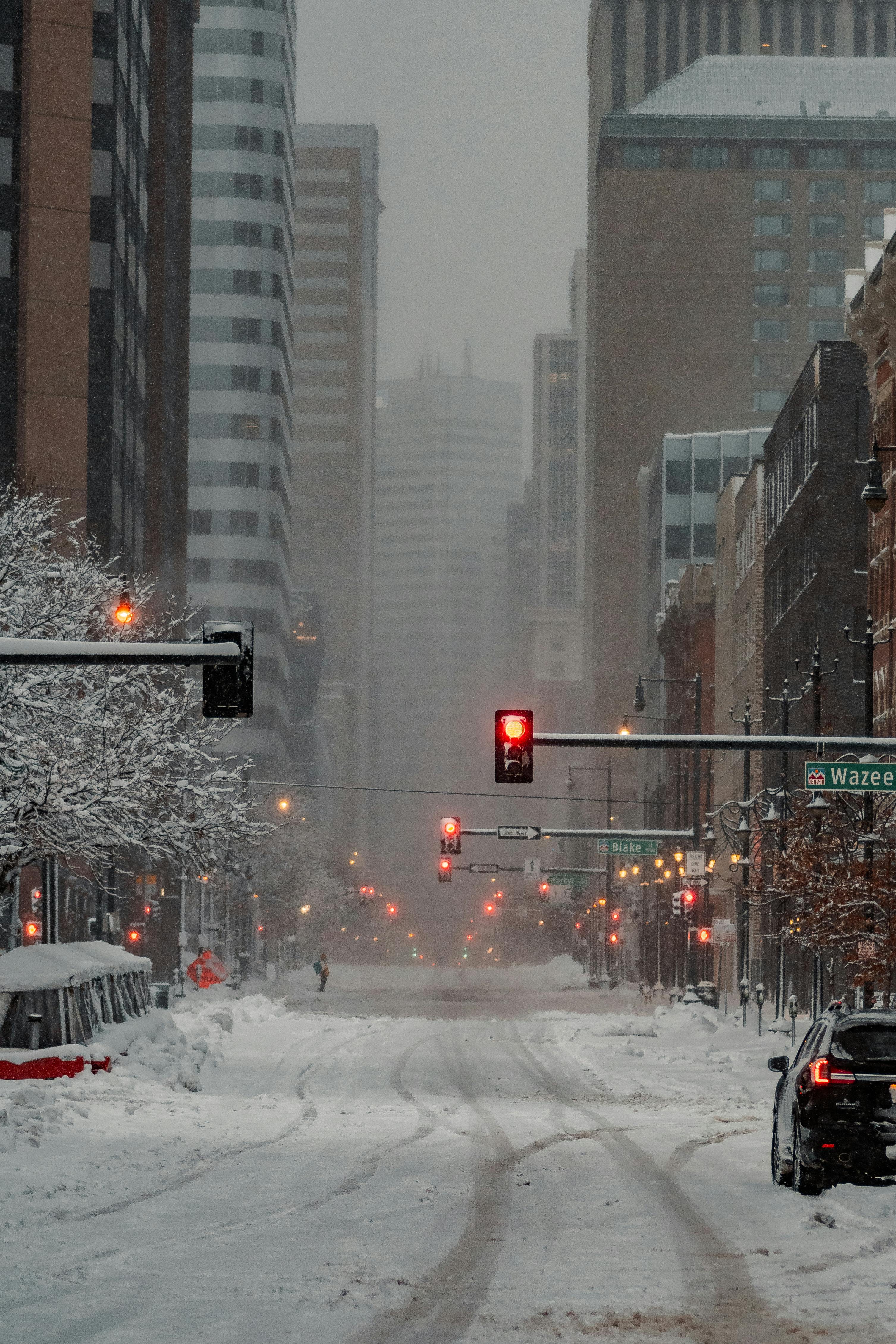 Road Covered with Snow · Free Stock Photo
