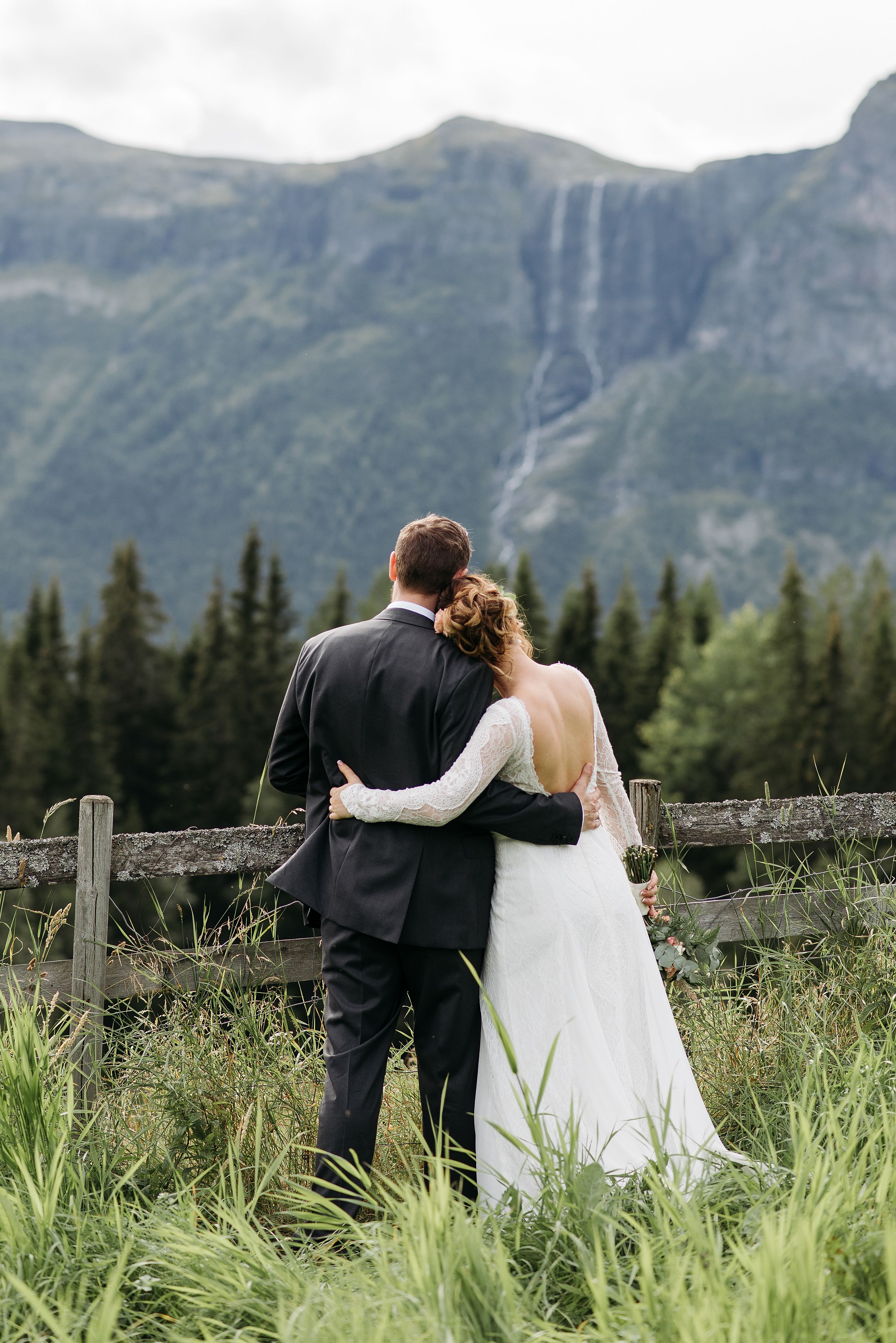 Newlyweds Hugging Each Other · Free Stock Photo