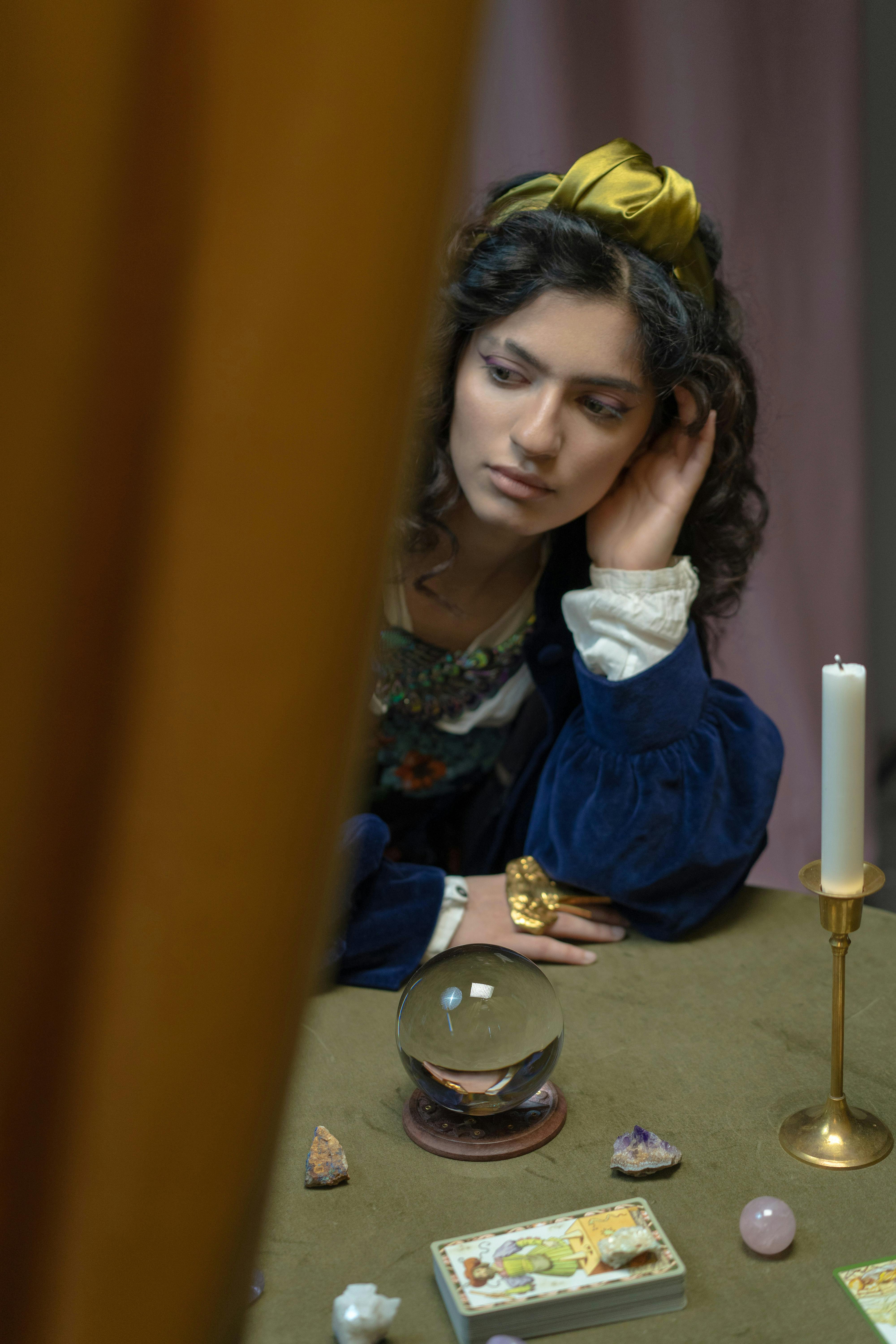 A Fortune Teller Sitting · Free Stock Photo