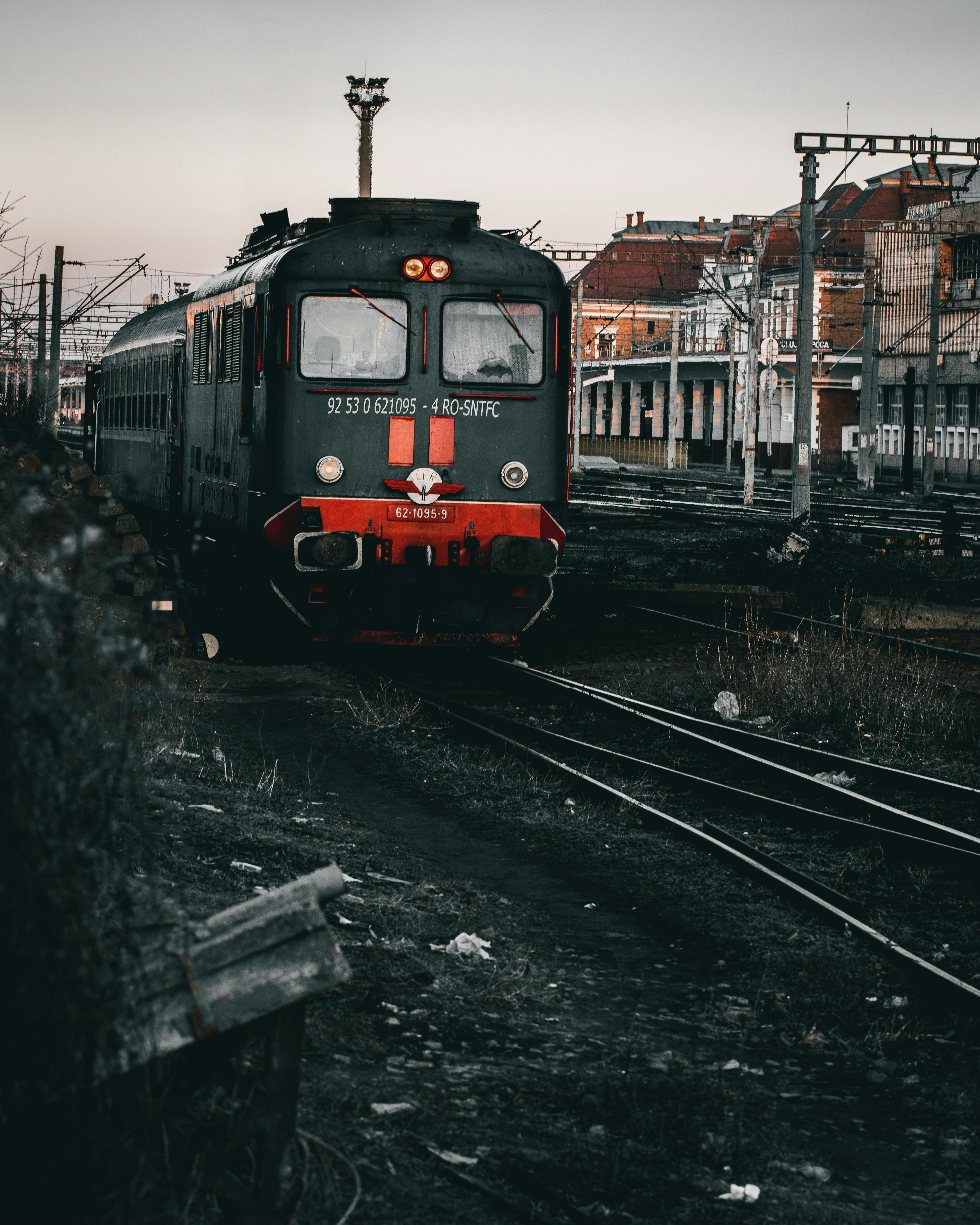 Black Train on the Rail Road · Free Stock Photo