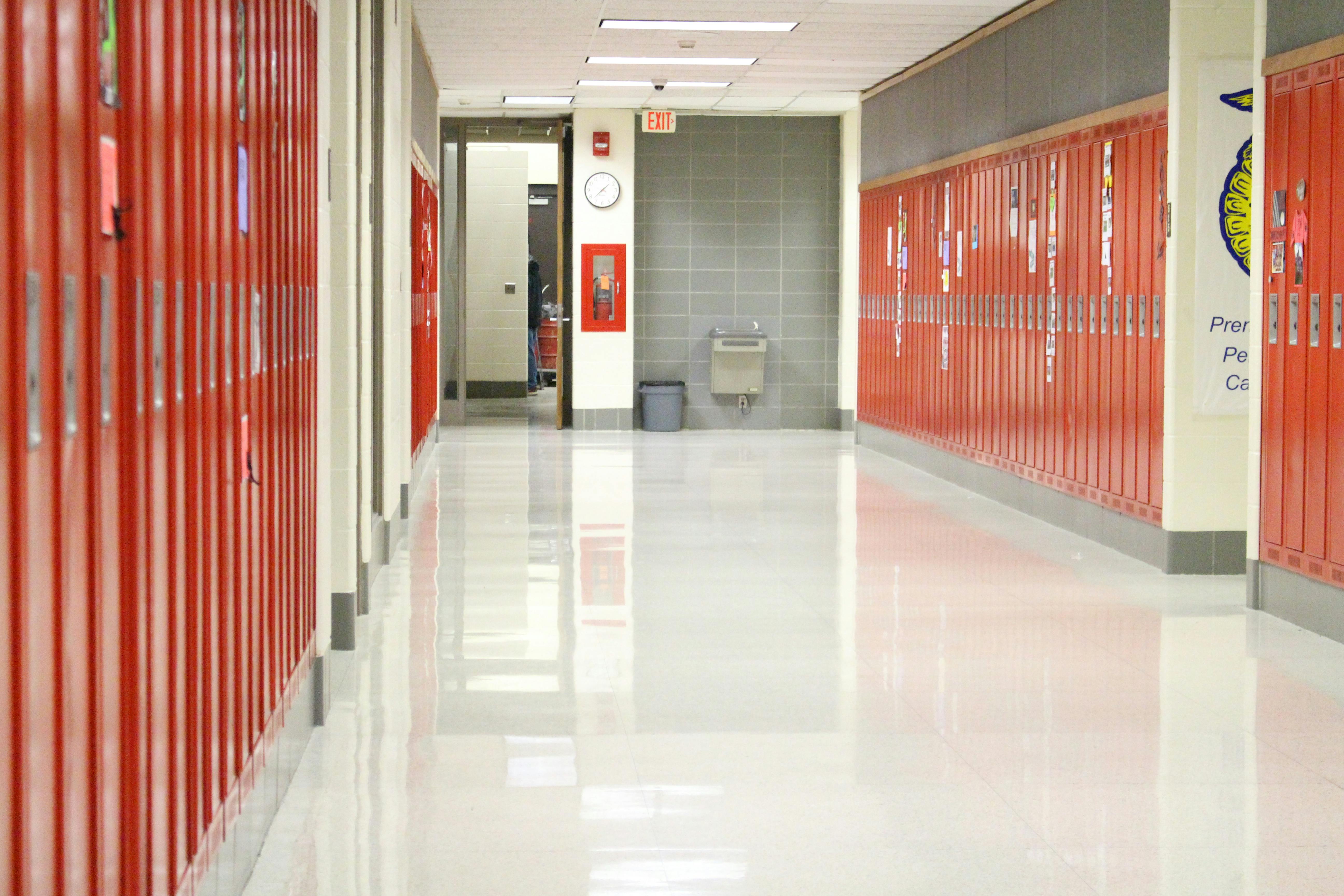 Free stock photo of empty, hallway, school