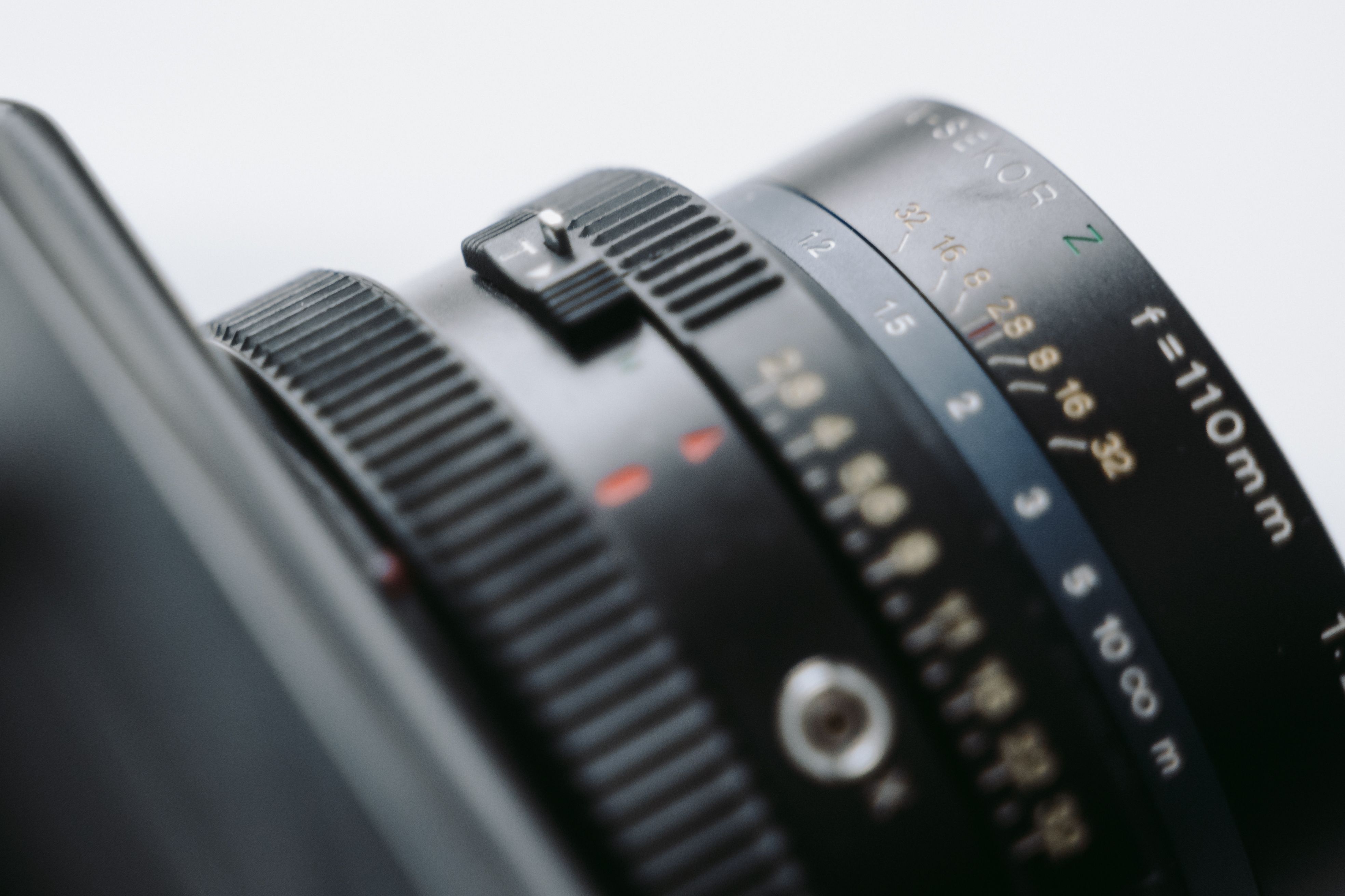 Close Up Shot of a Black Camera · Free Stock Photo