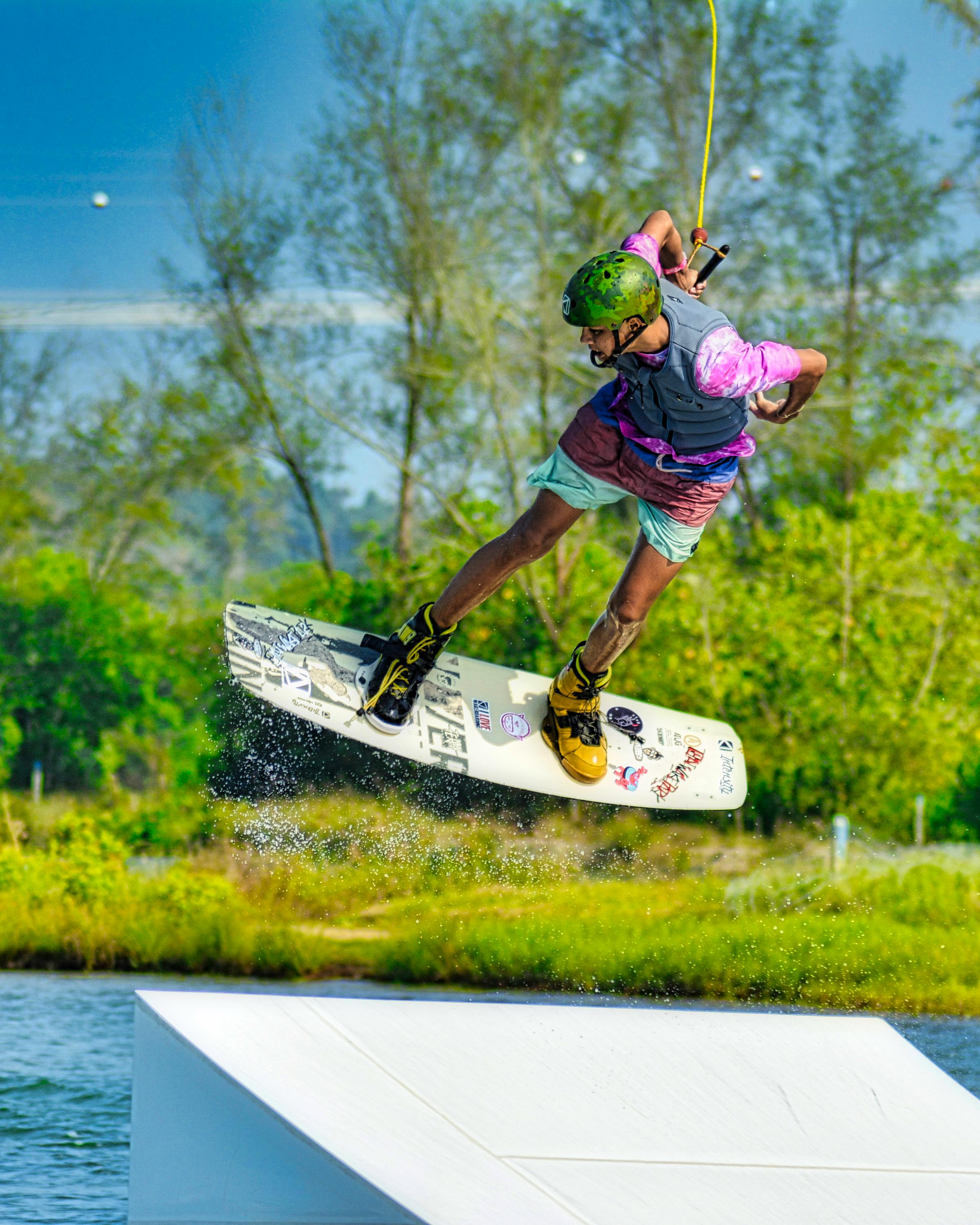 A Woman Wakeboarding · Free Stock Photo