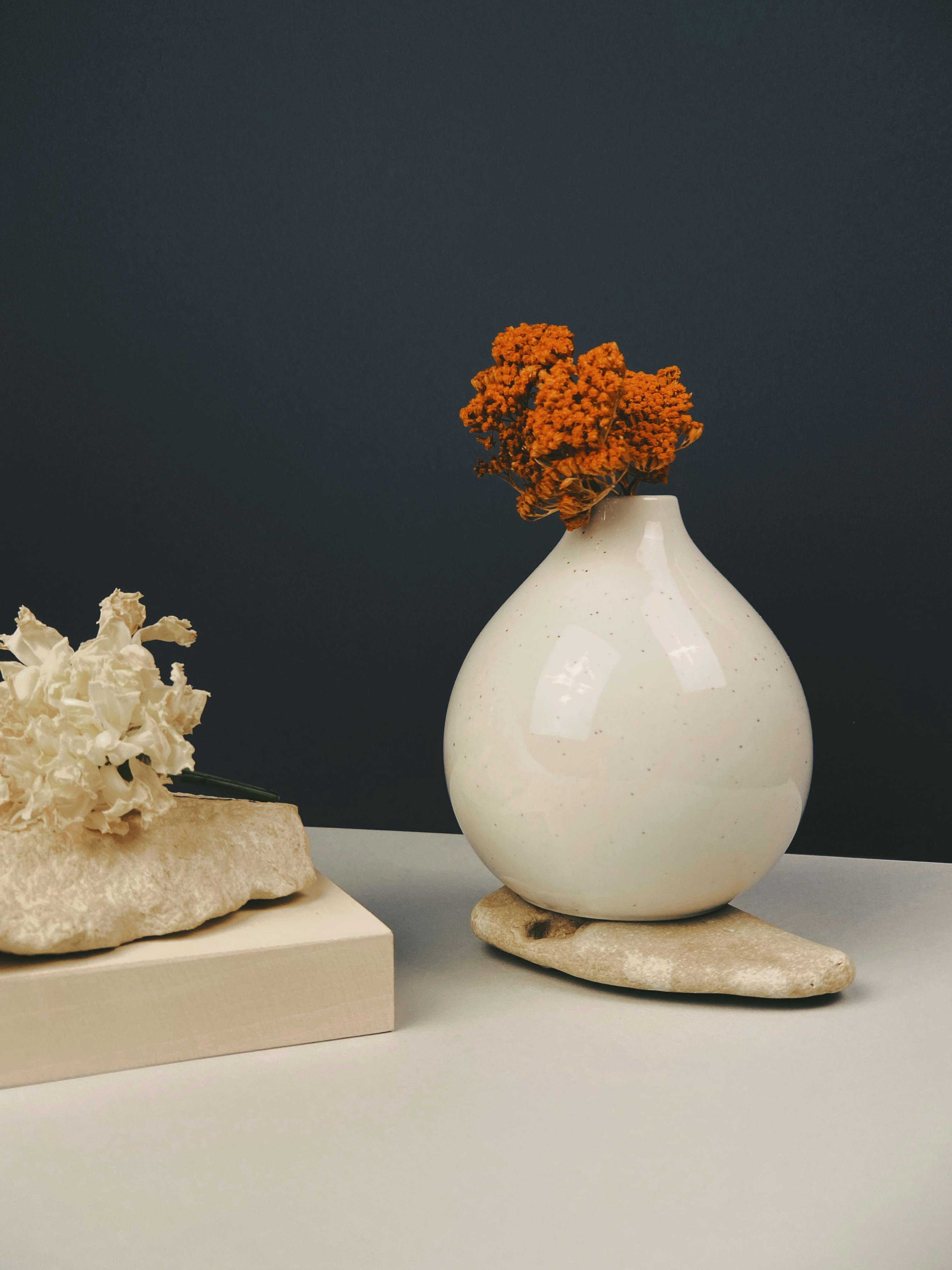 Flowers in a Ceramic Vase · Free Stock Photo