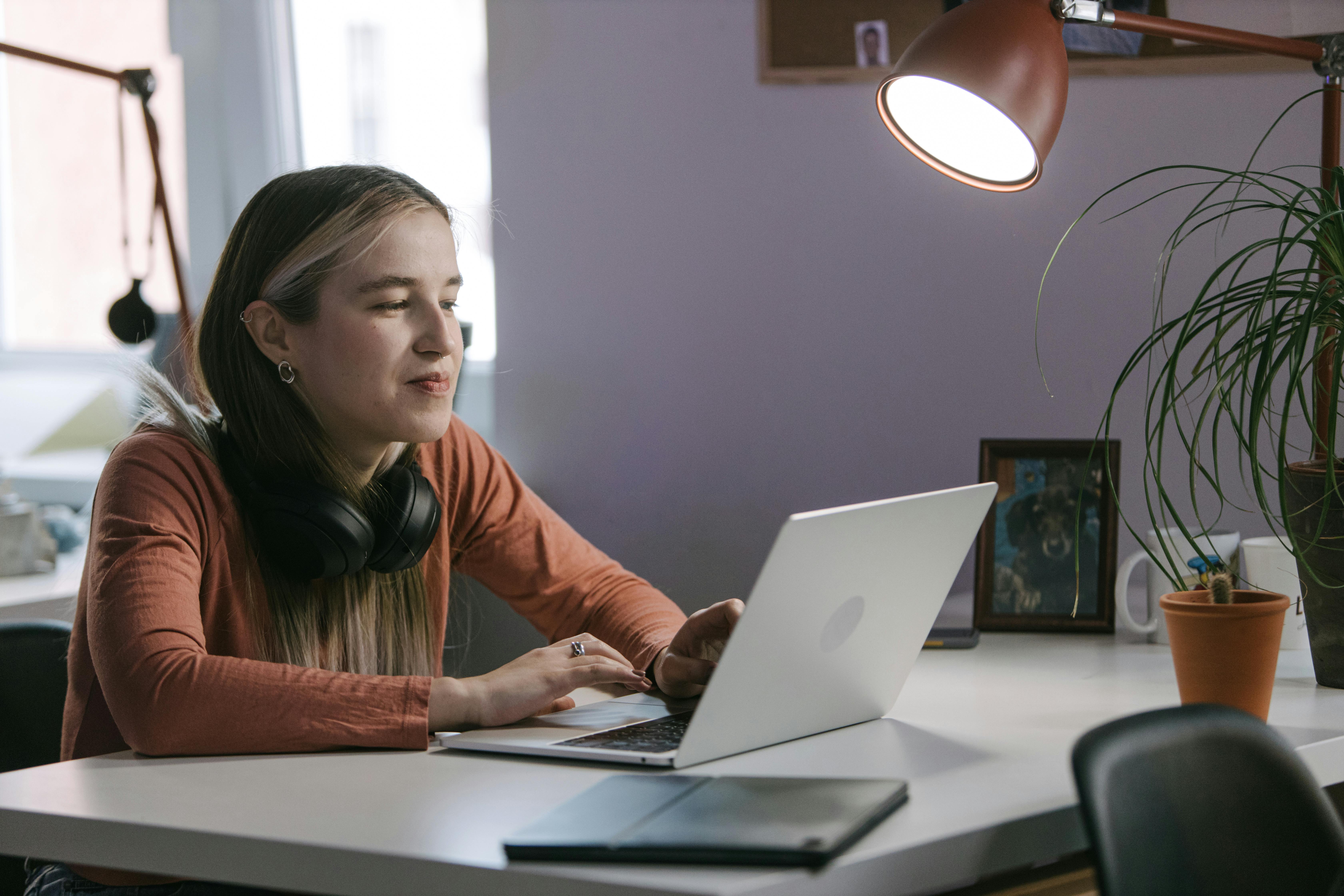 A Woman using a Laptop · Free Stock Photo