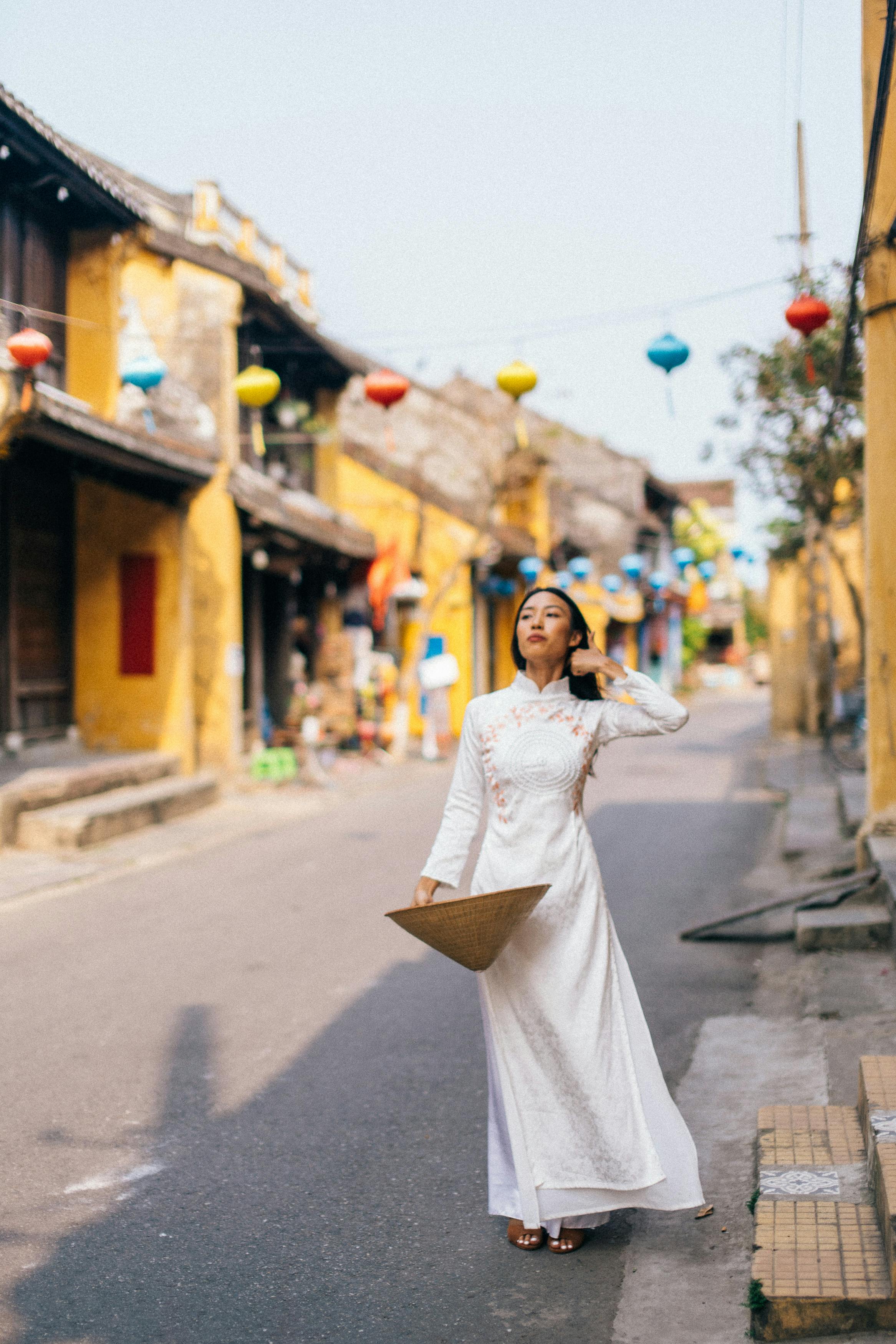 Back View of a Person Wearing Coolie Hat while Sitting on a Raft · Free ...