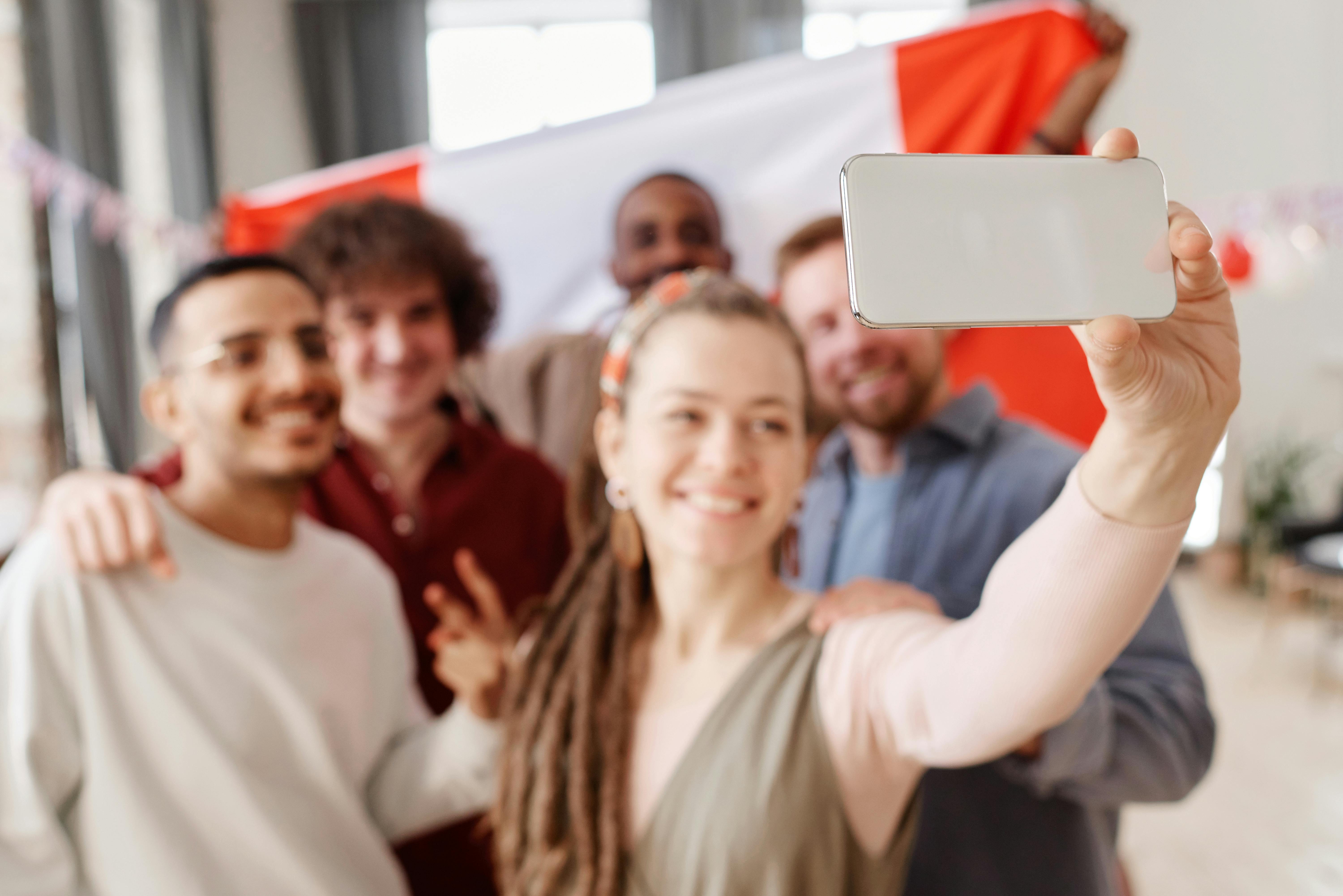 Group of People Making Selfie · Free Stock Photo