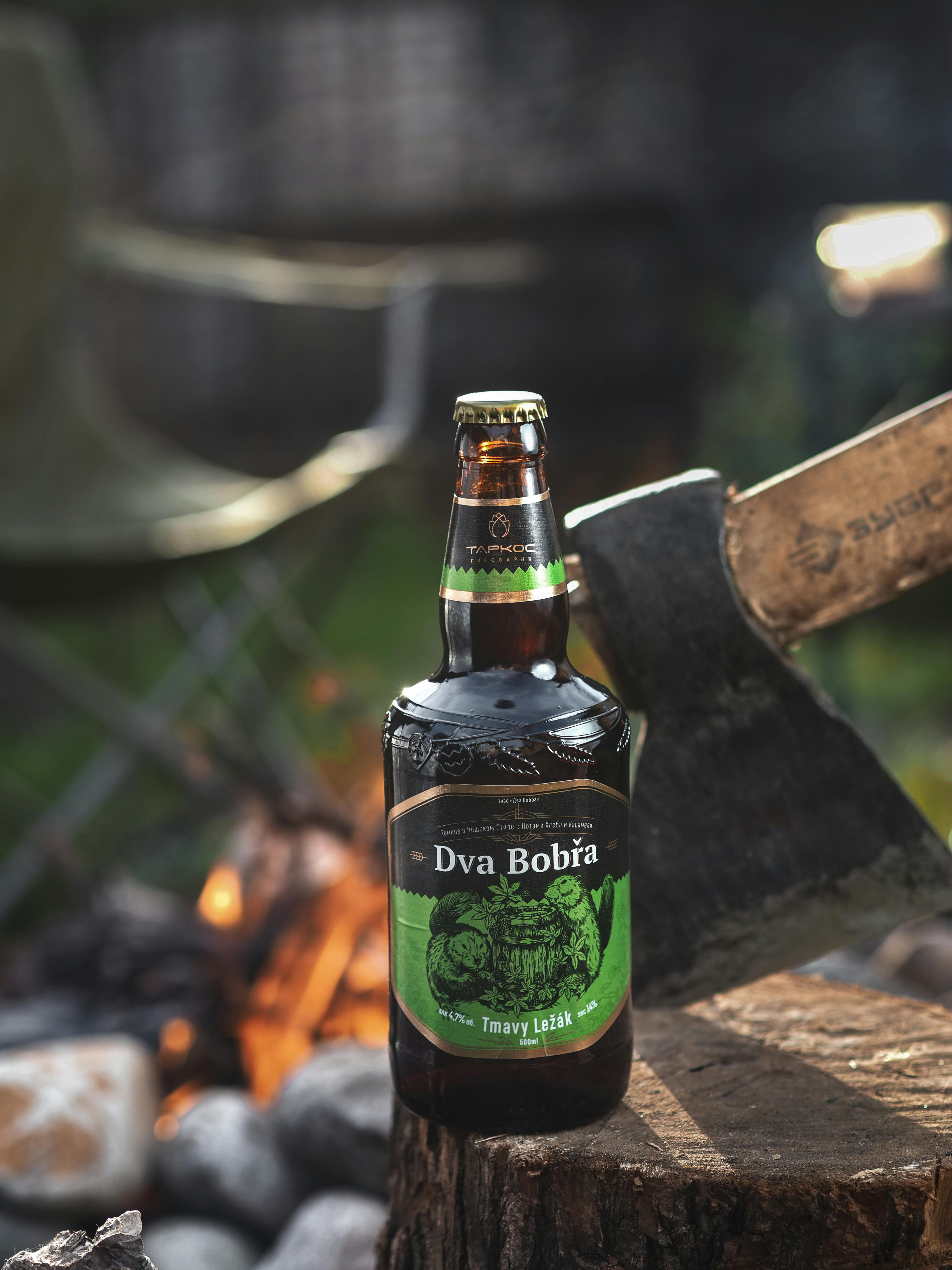 Two Craft Hugo Wine & Beer Bootles · Free Stock Photo