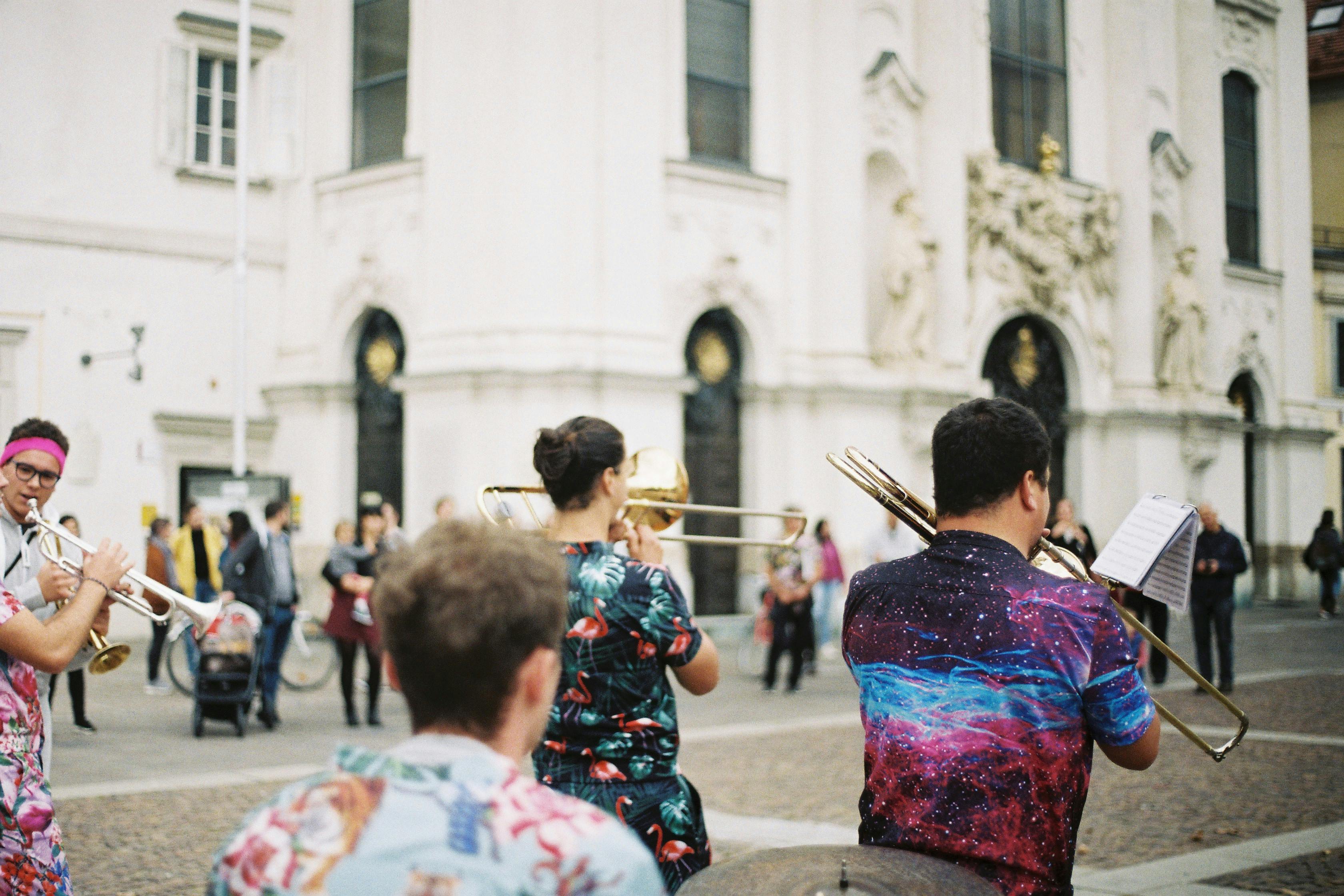 A Band Practicing Together · Free Stock Photo