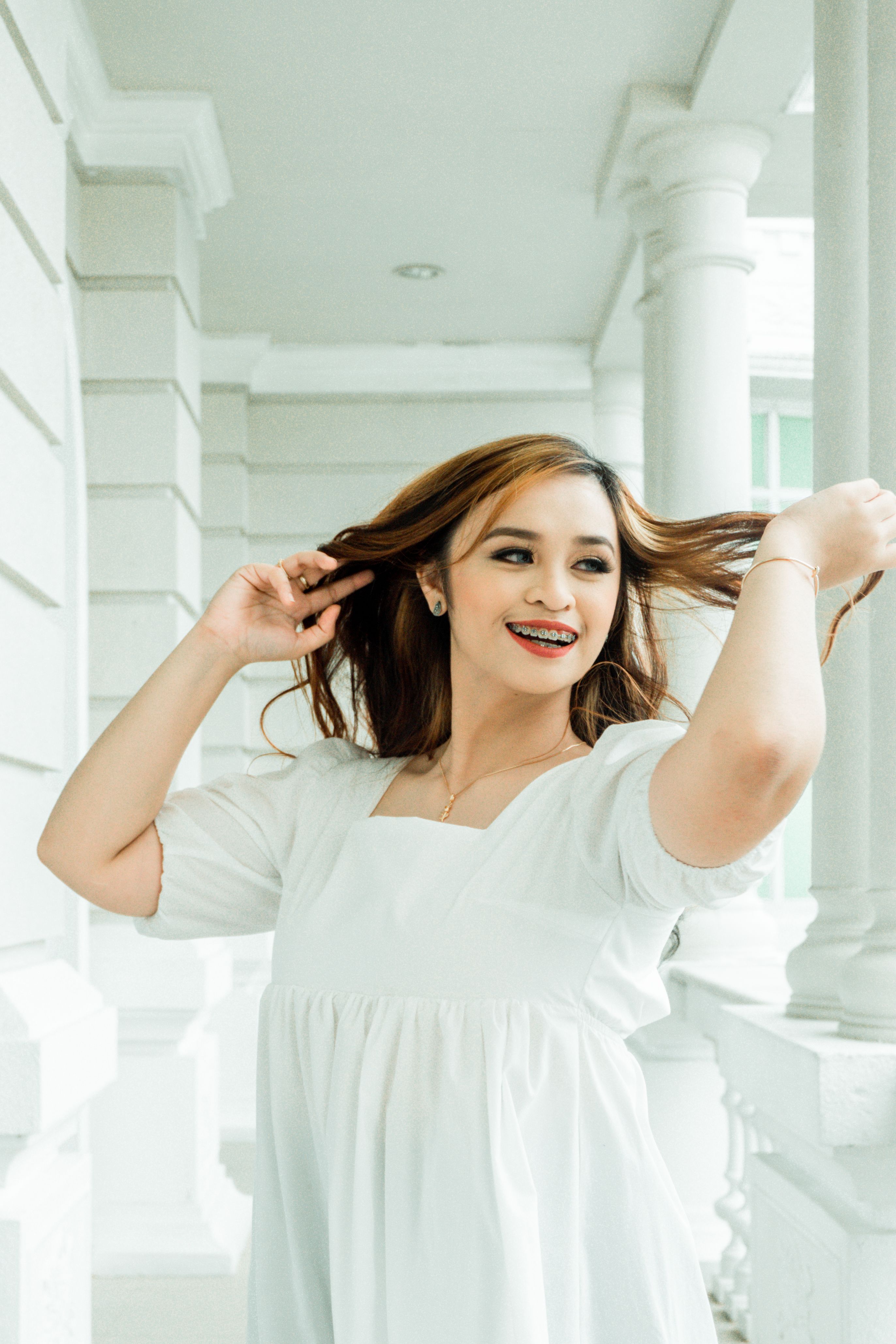 Beautiful Woman in White Dress · Free Stock Photo