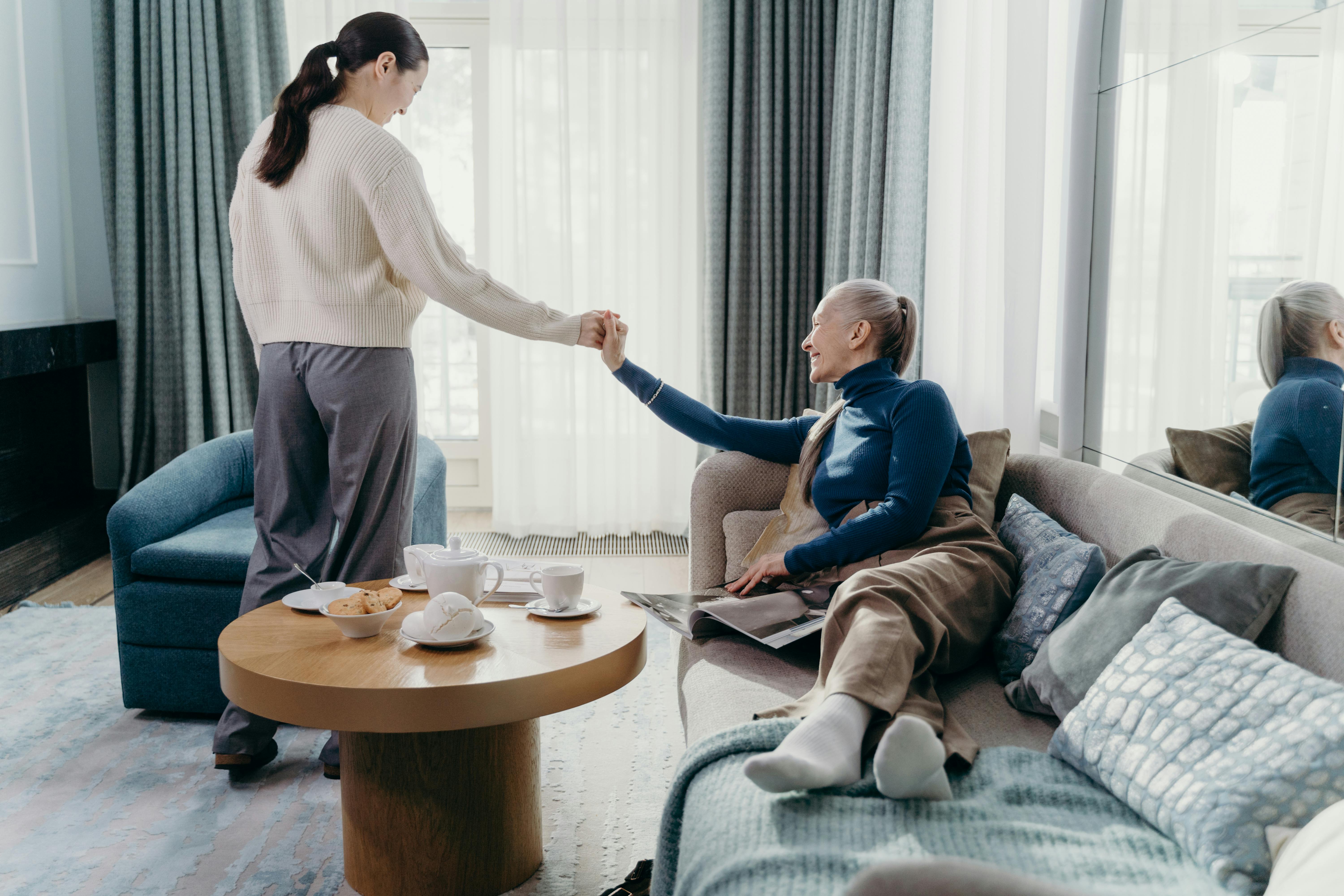 Women in the Home Living Room · Free Stock Photo