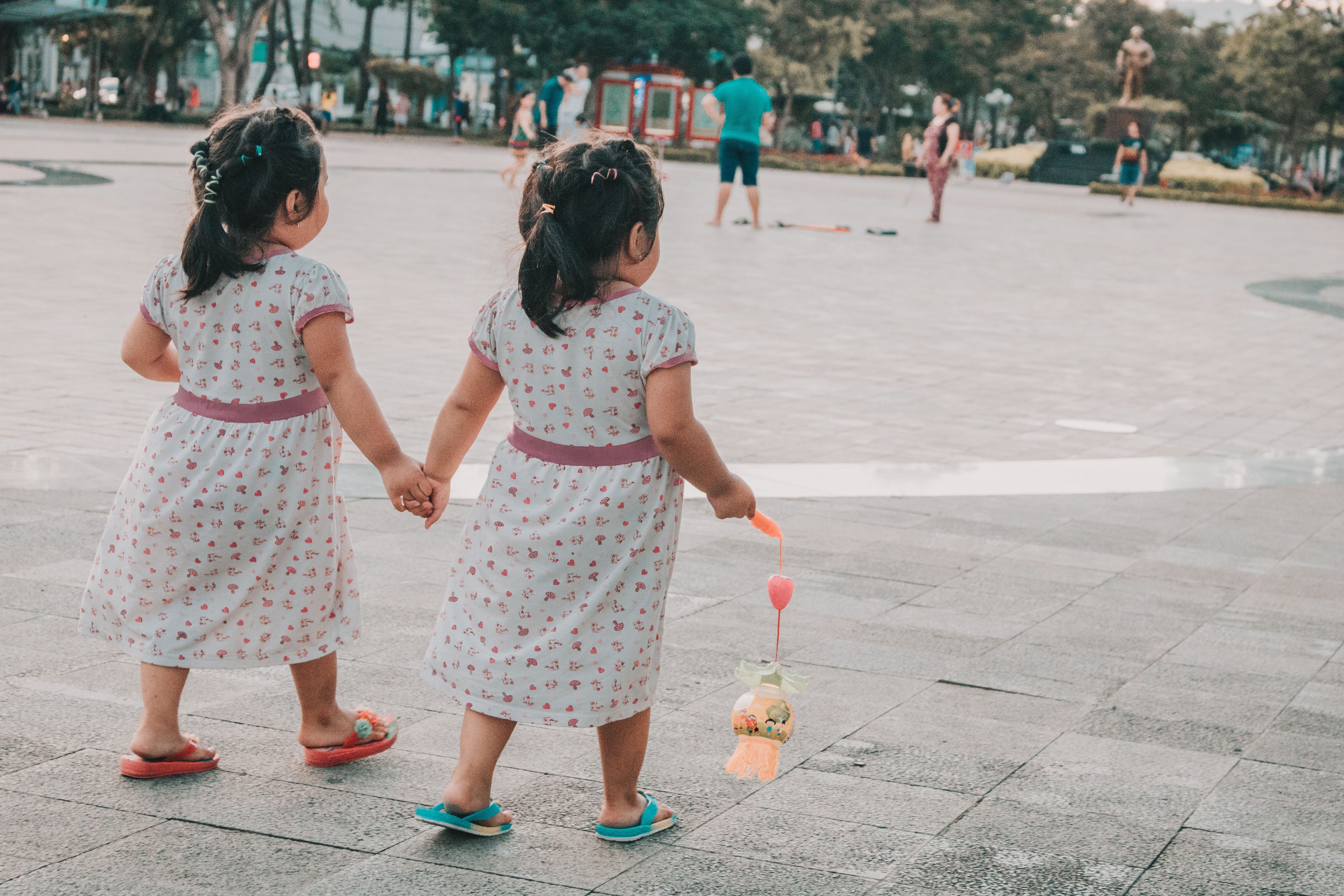 Photograph of Children Walking while Holding Hands · Free Stock Photo
