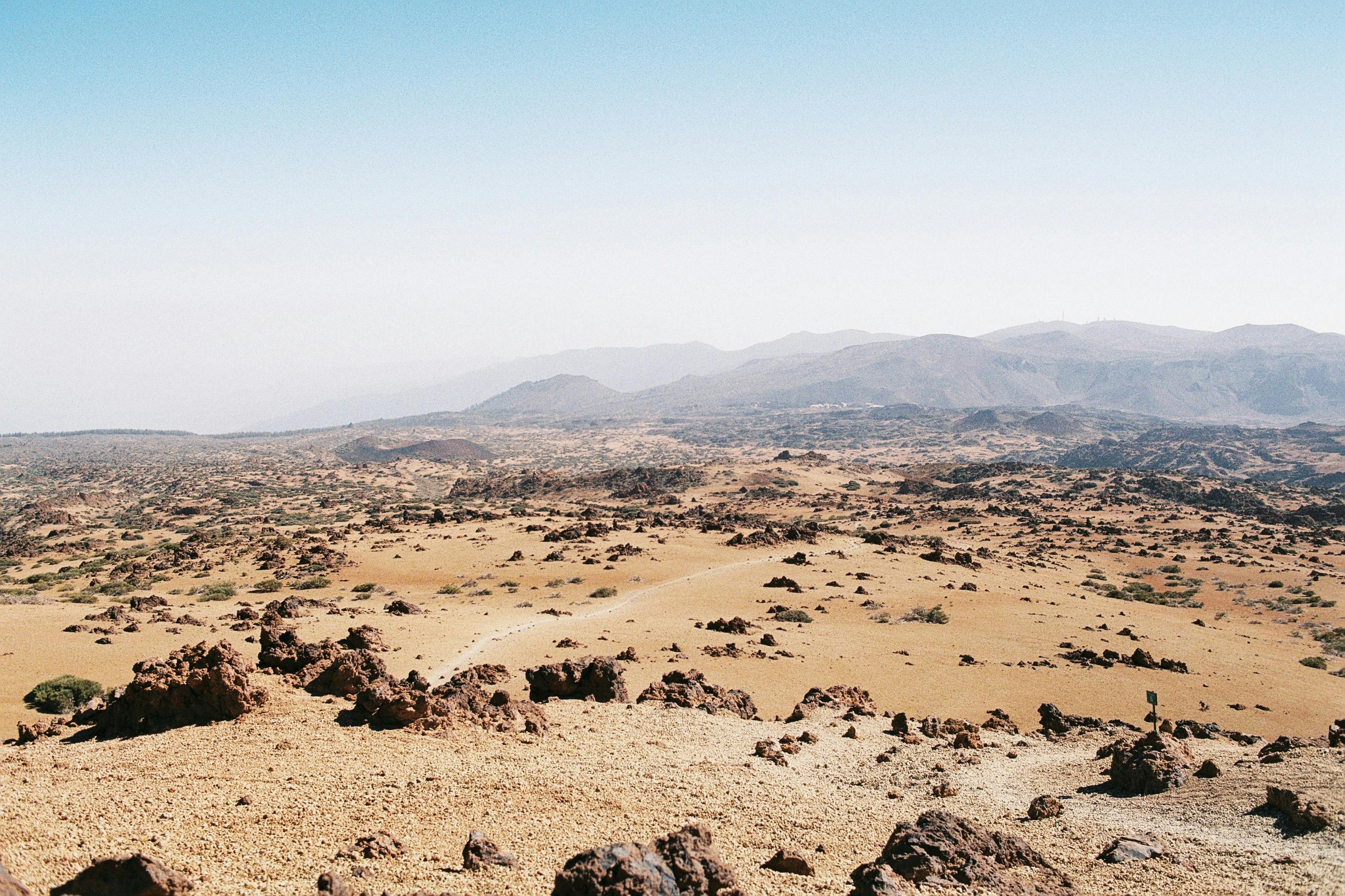 Desert Landscape with Mountains and Hills in Distance · Free Stock Photo