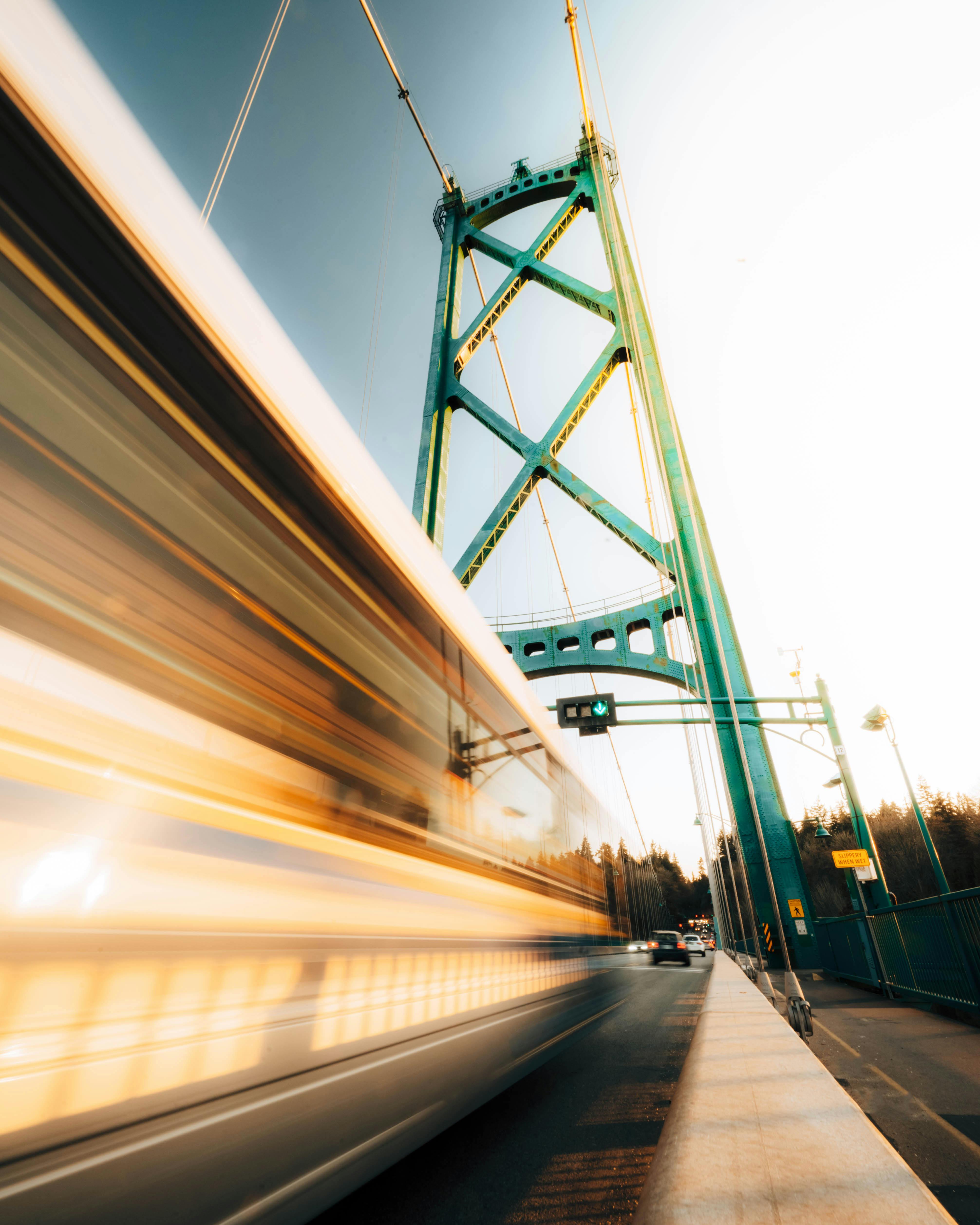 Clear Sky over Bridge · Free Stock Photo