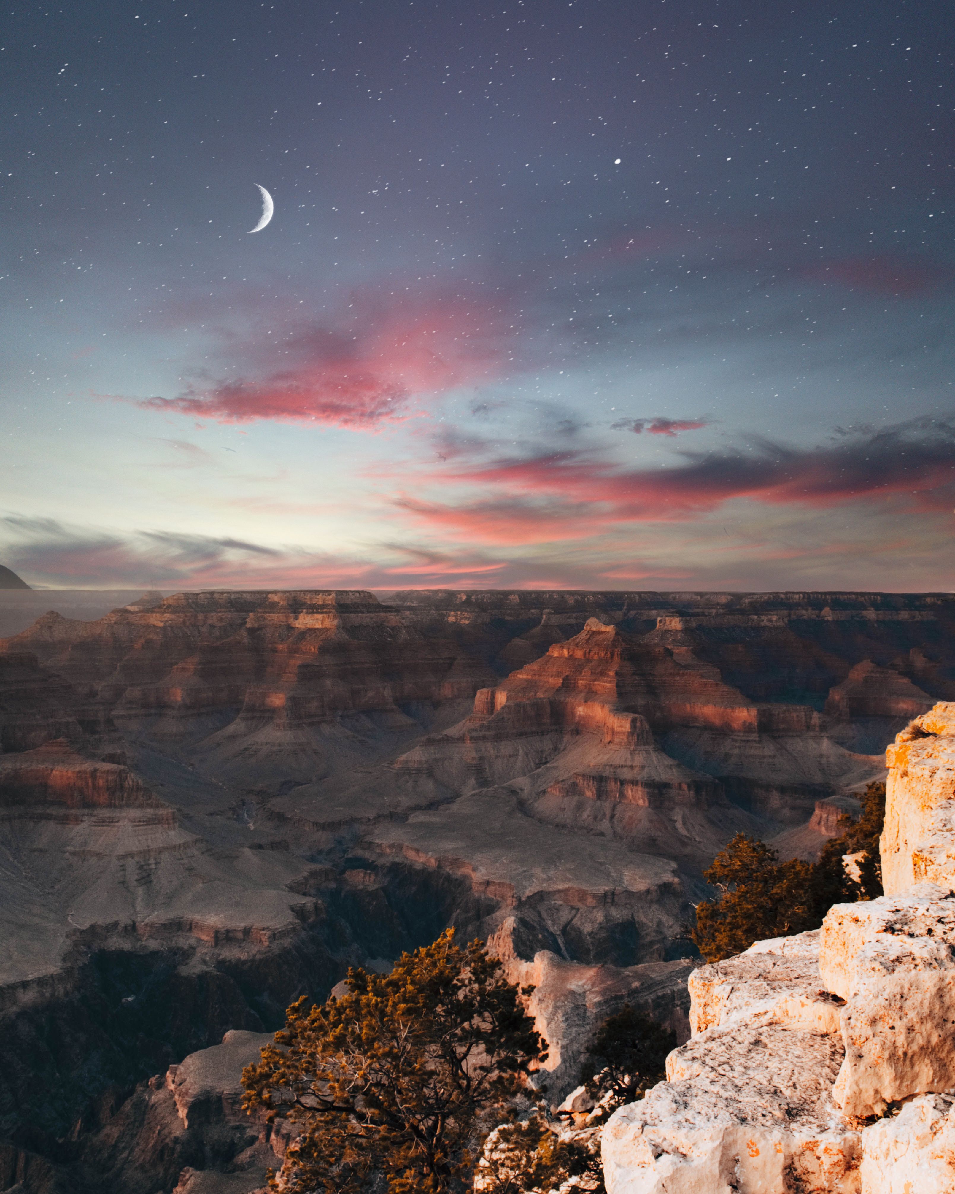 Canyon At Night Wallpaper