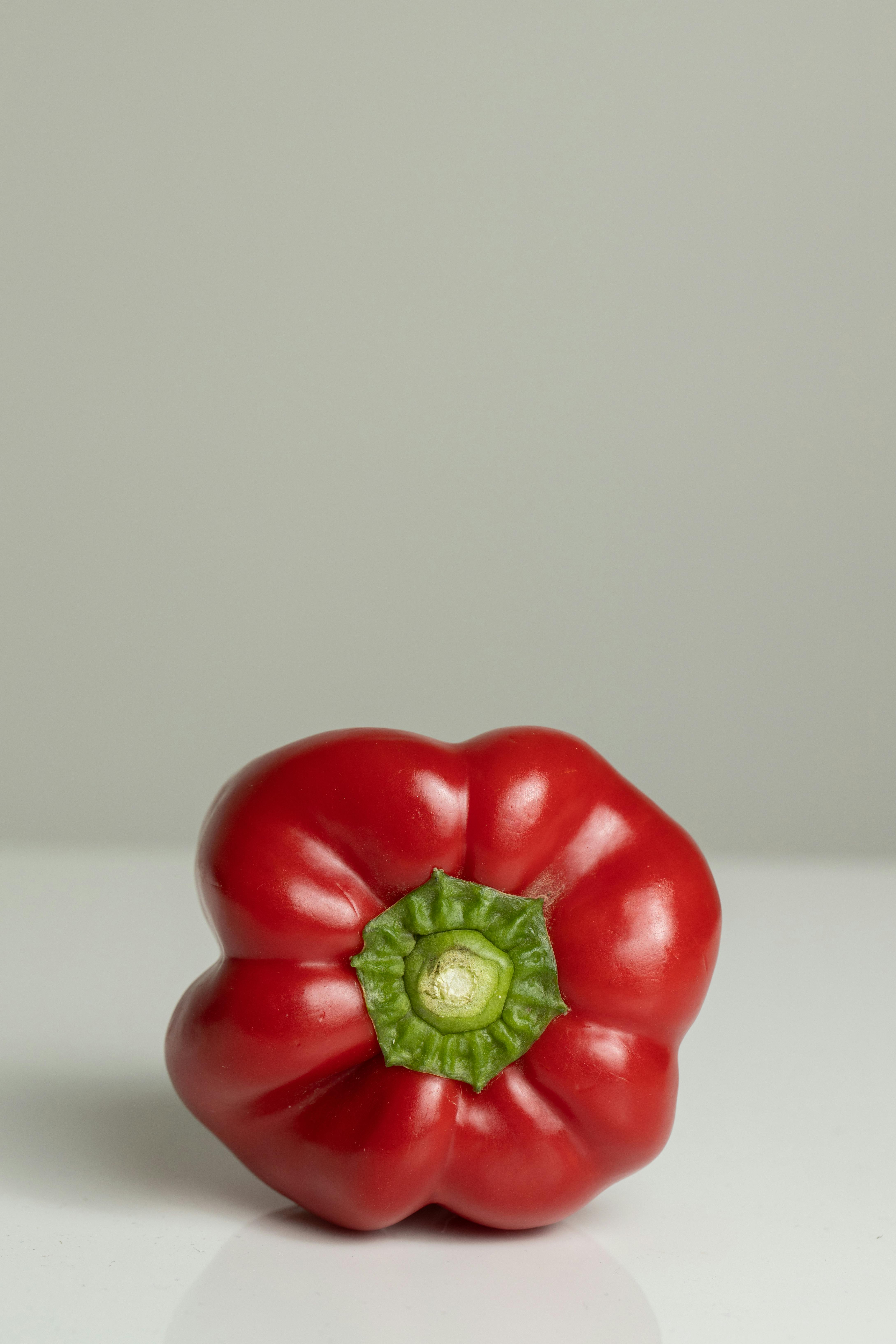 A Close-Up Shot of a Red Bell Pepper · Free Stock Photo