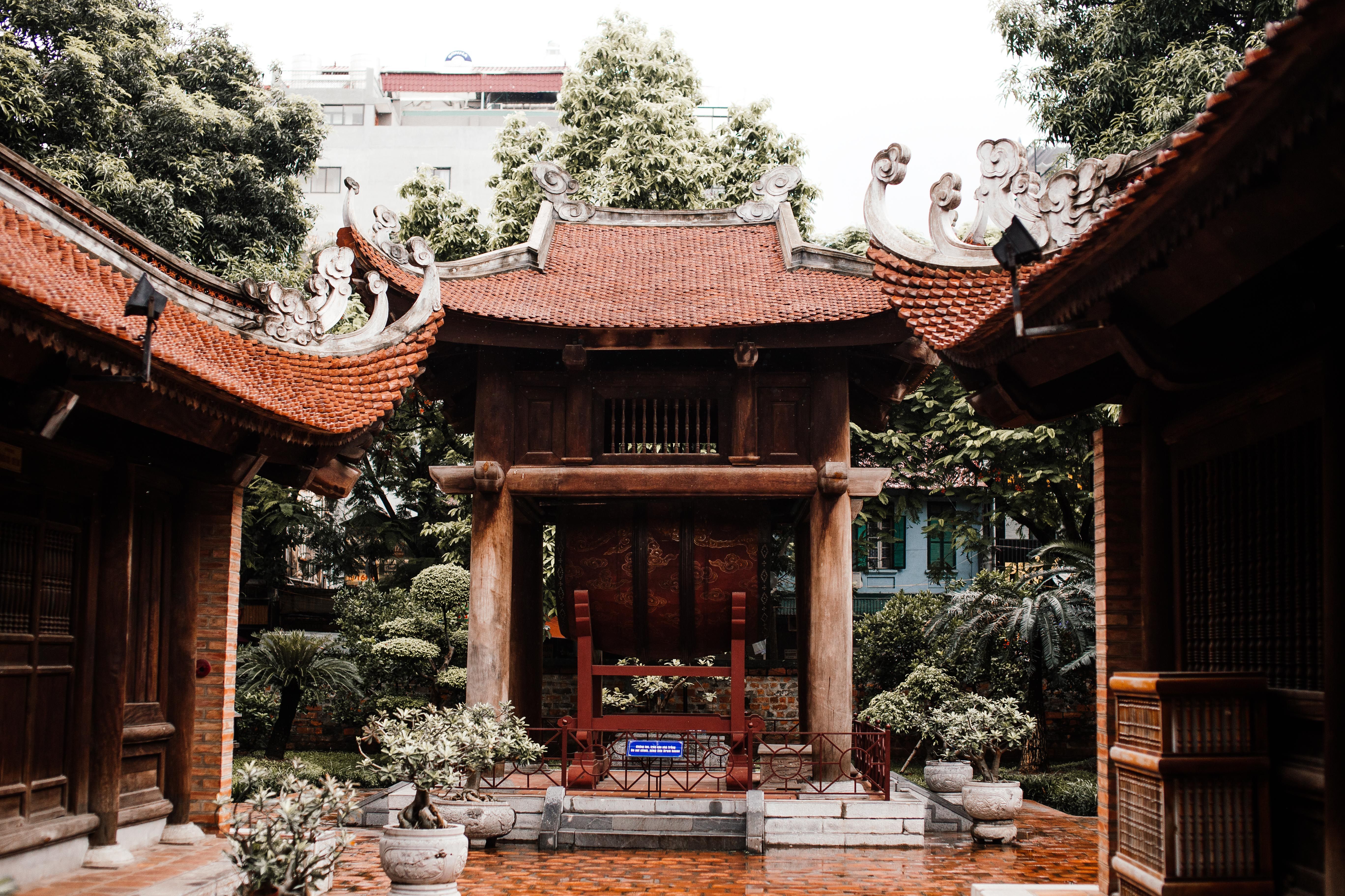 Courtyard of Traditional Temple · Free Stock Photo