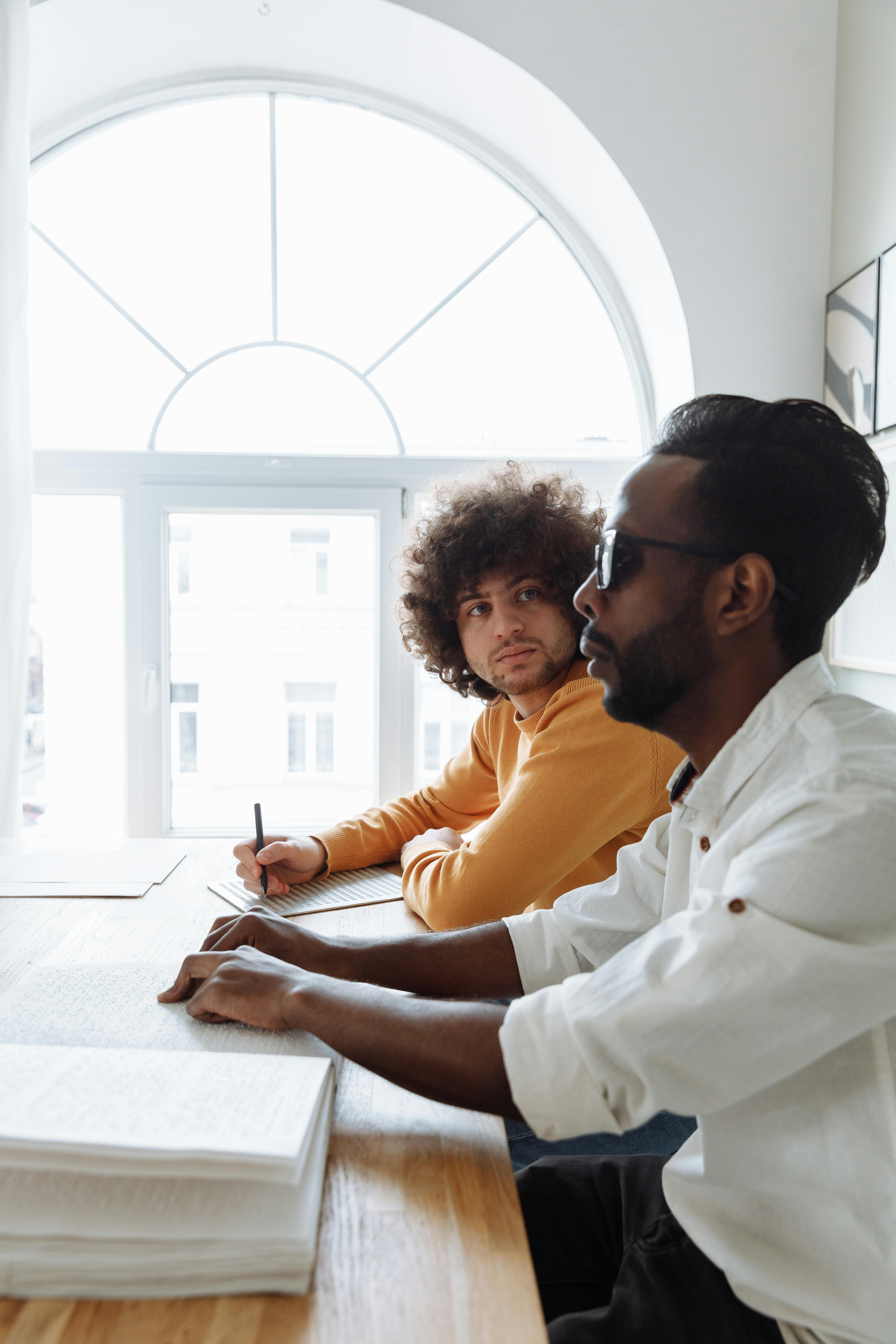 2 Men Staring At A Cook Book Photos, Download The BEST Free 2 Men ...