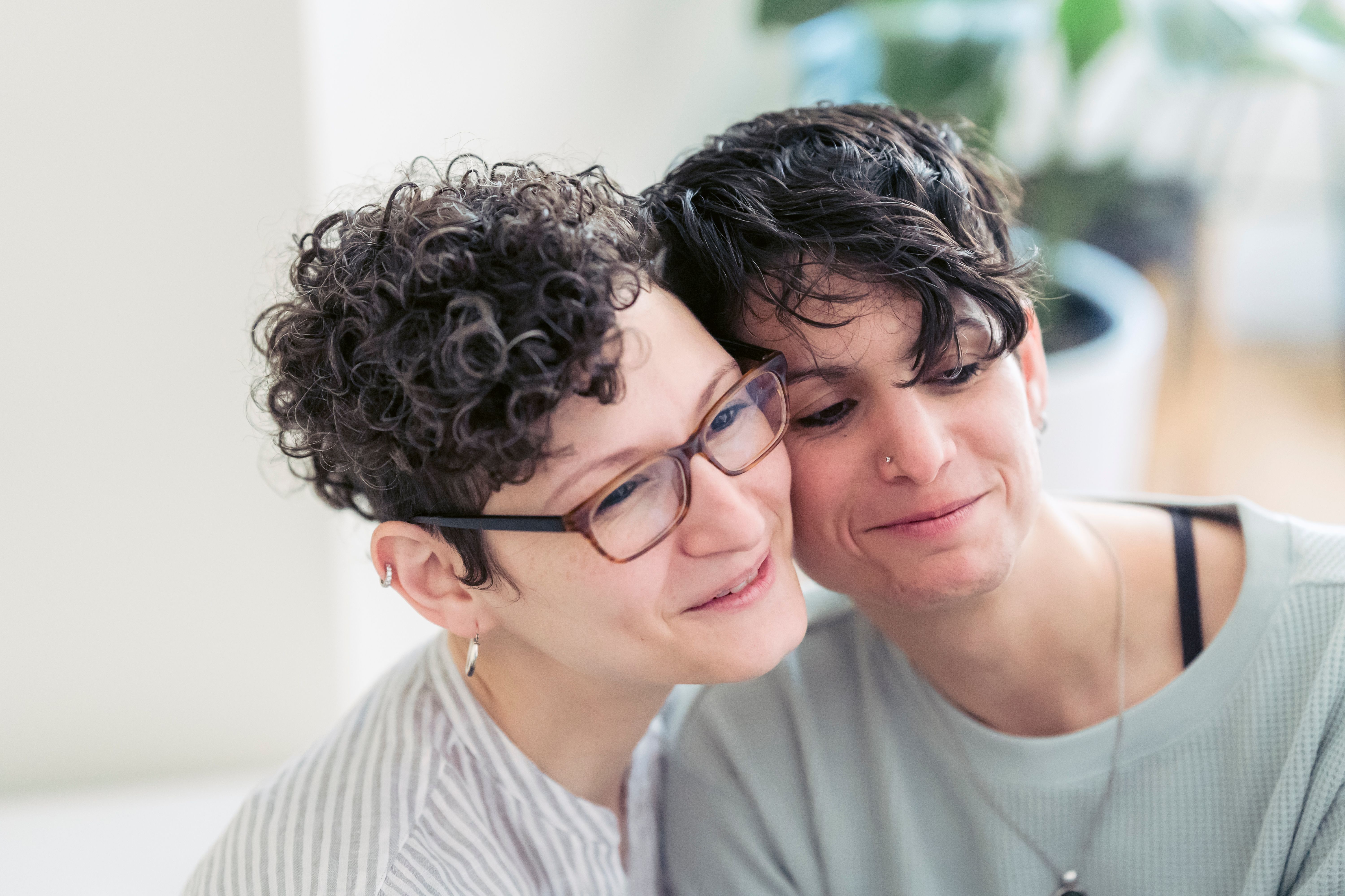 Photo of a Couple Head to Head · Free Stock Photo