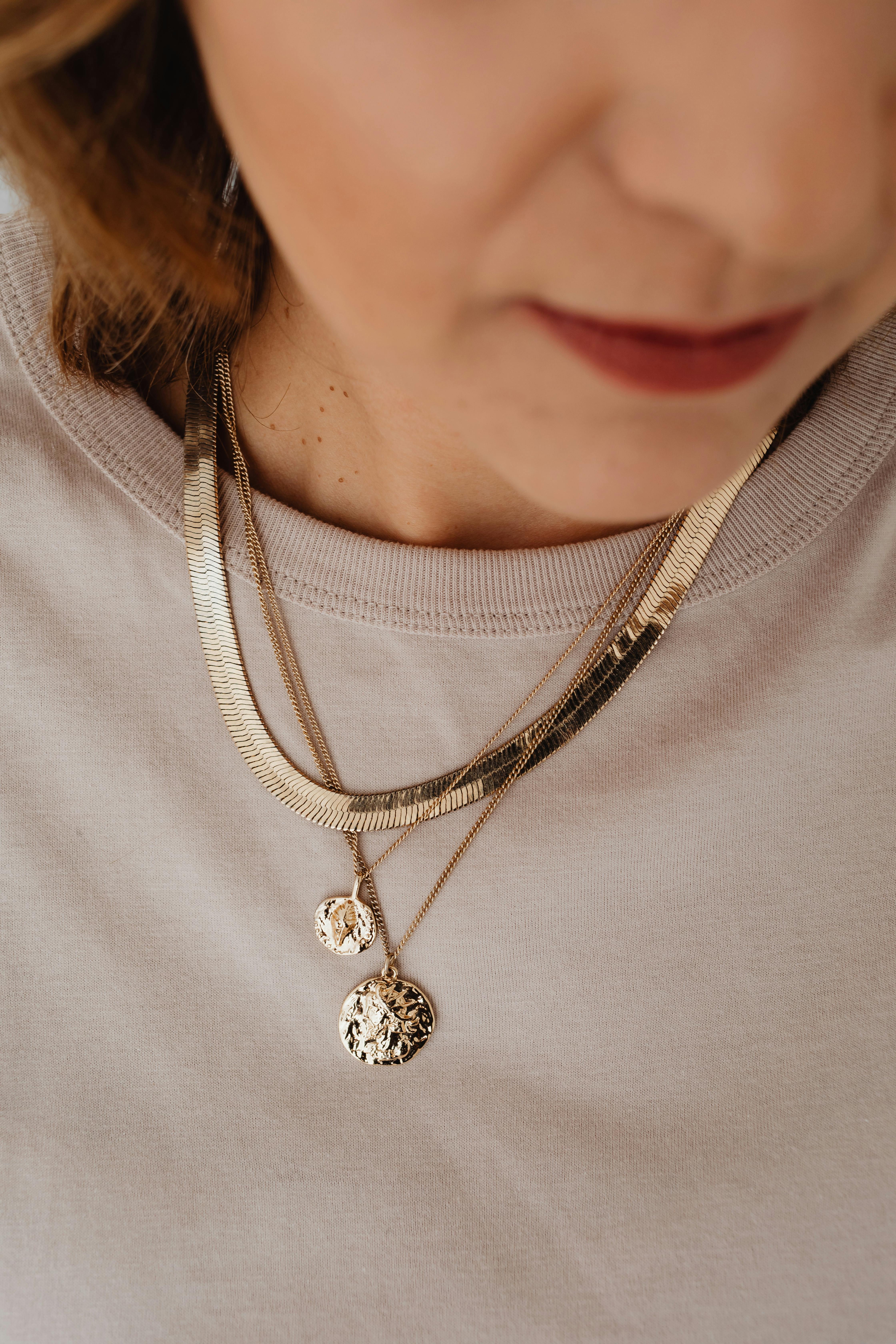 Close-up of Necklaces · Free Stock Photo